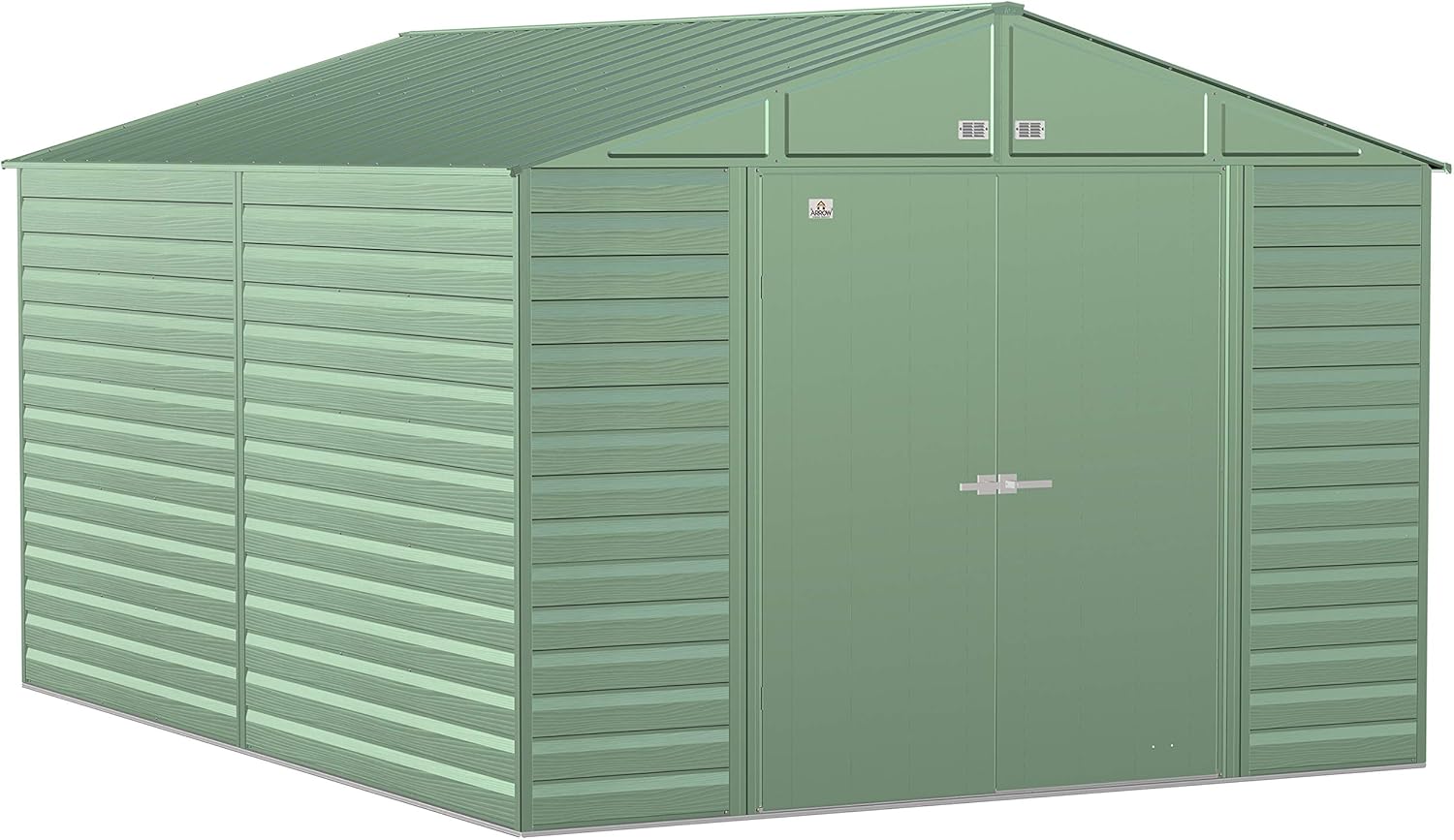 Amazon.com : Arrow Sheds 10' x 14' Outdoor Steel Storage Shed, Green ...