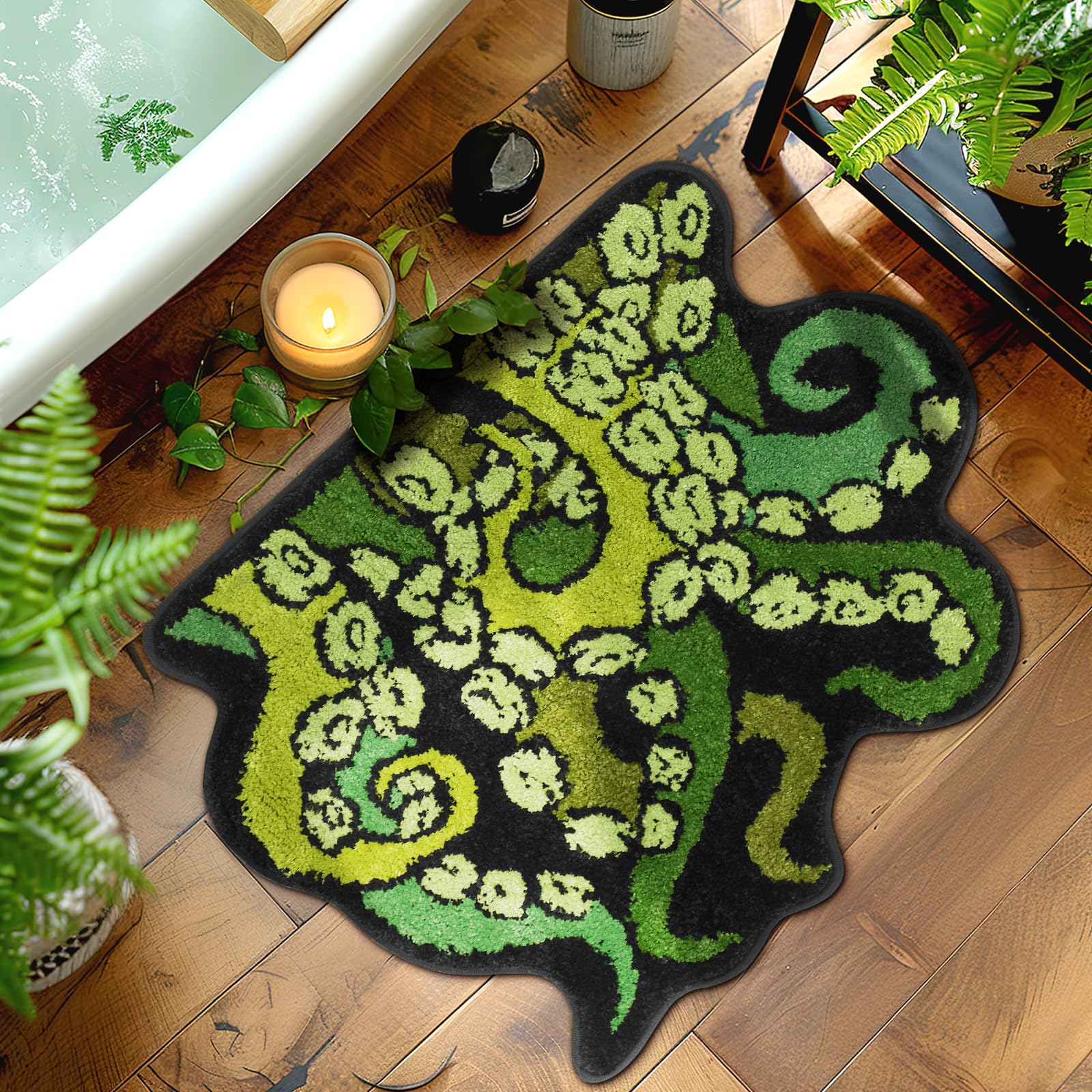 Amazon.com: Octopus Rugs Goth Tentacles Bath Mat Non Slip Bathroom Mat ...