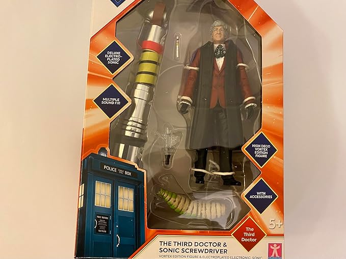 Doctor who 3rd Doctor figure and 3rd Doctor sonic screwdriver : Amazon ...