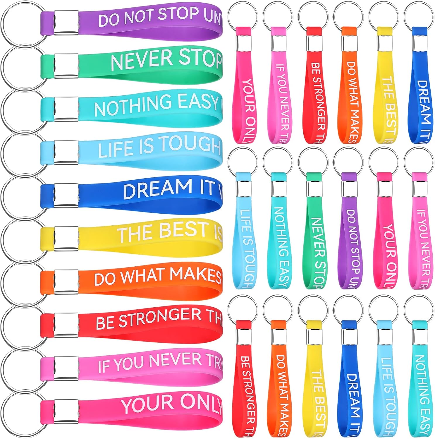 30 Pcs Thank You Keychain Bulk Employee Teacher Appreciation Gift ...