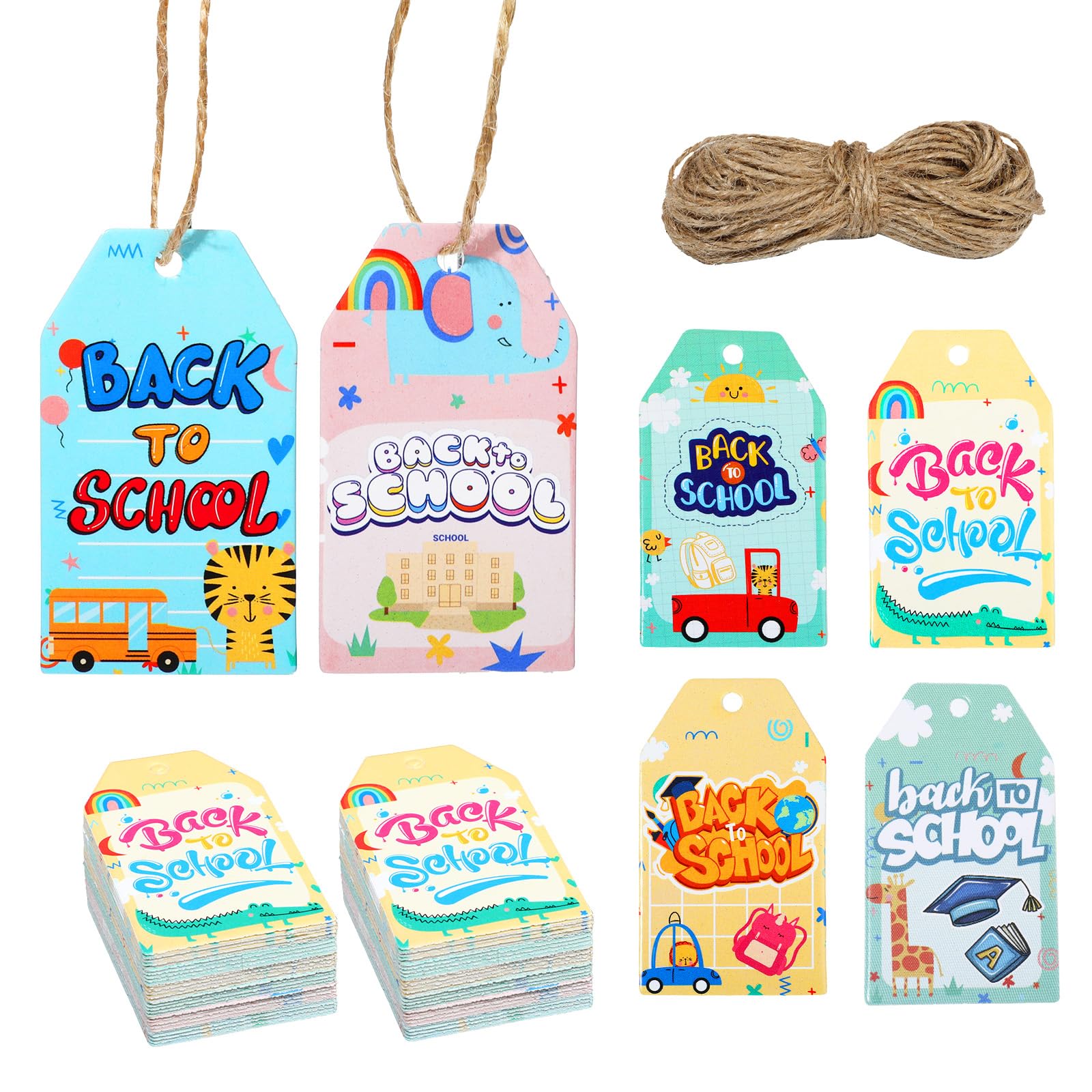 Snapklik.com : NEWEST 60 Pieces Back To School Tags, Welcome Back To ...