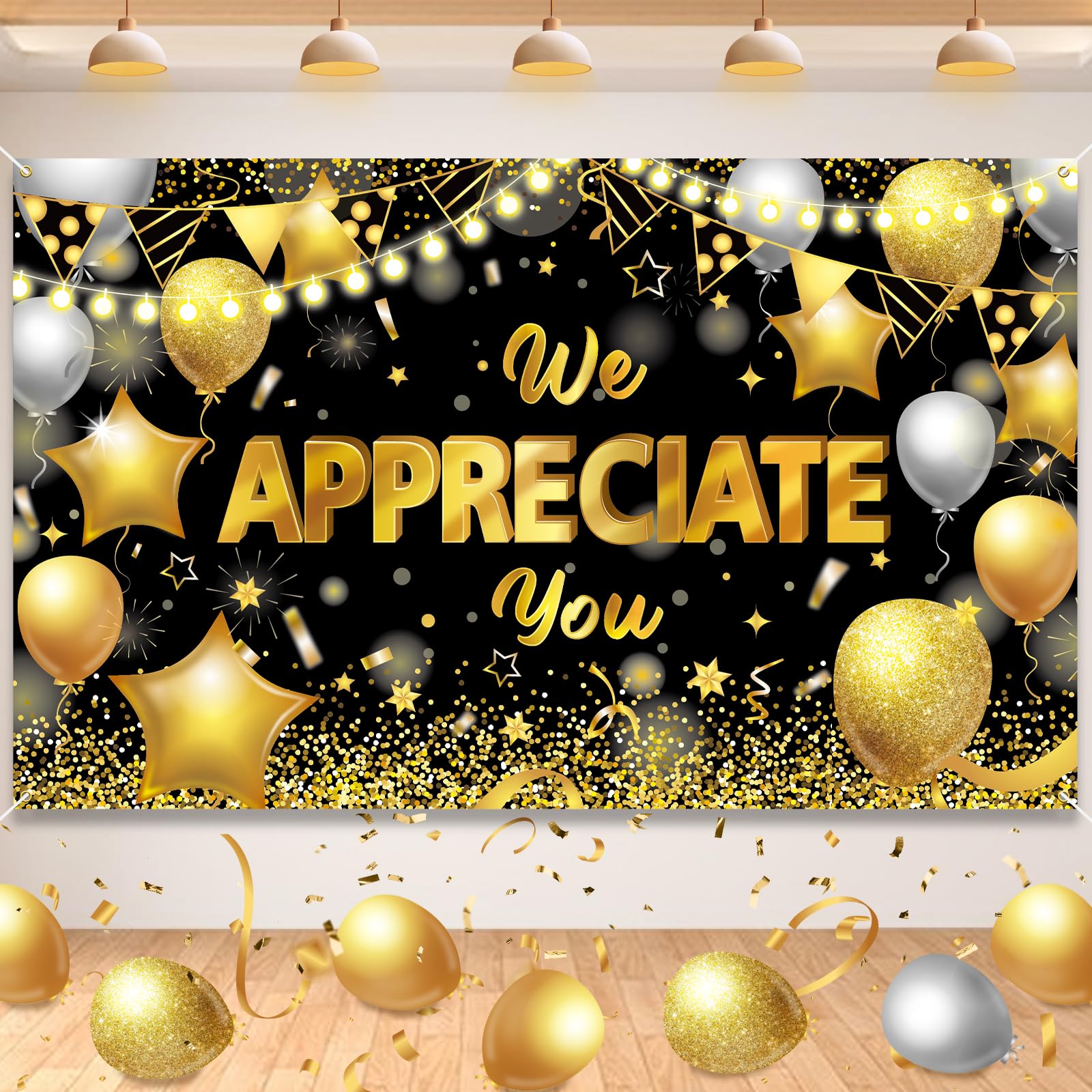 Amazon.com: Konsait We Appreciate You Banner Decorations Thank You ...