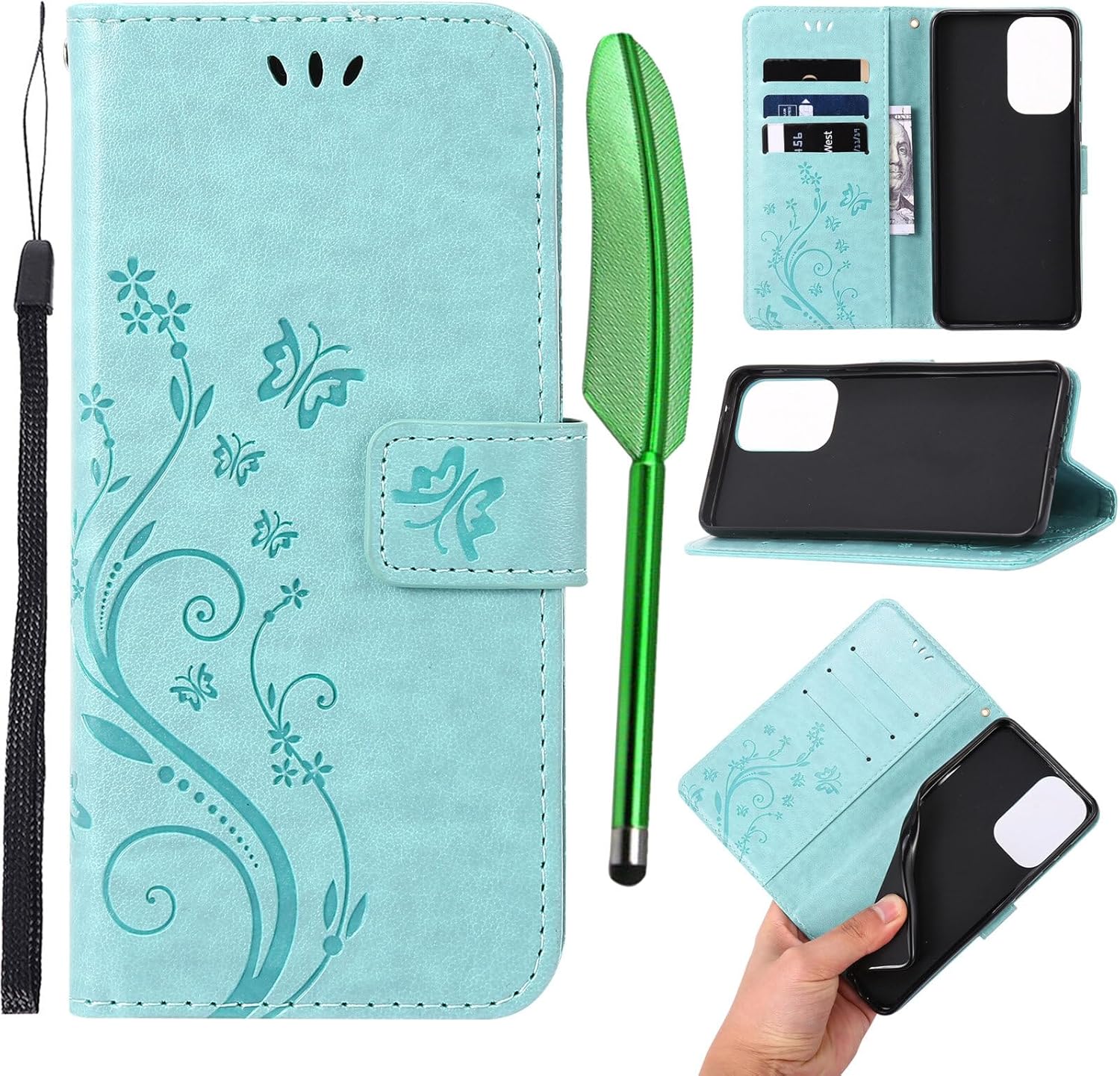 Amazon.com: Mavis's Diary Moto G 5G (2024) Wallet Case for Women, Luxury Floral Embossed Leather ...