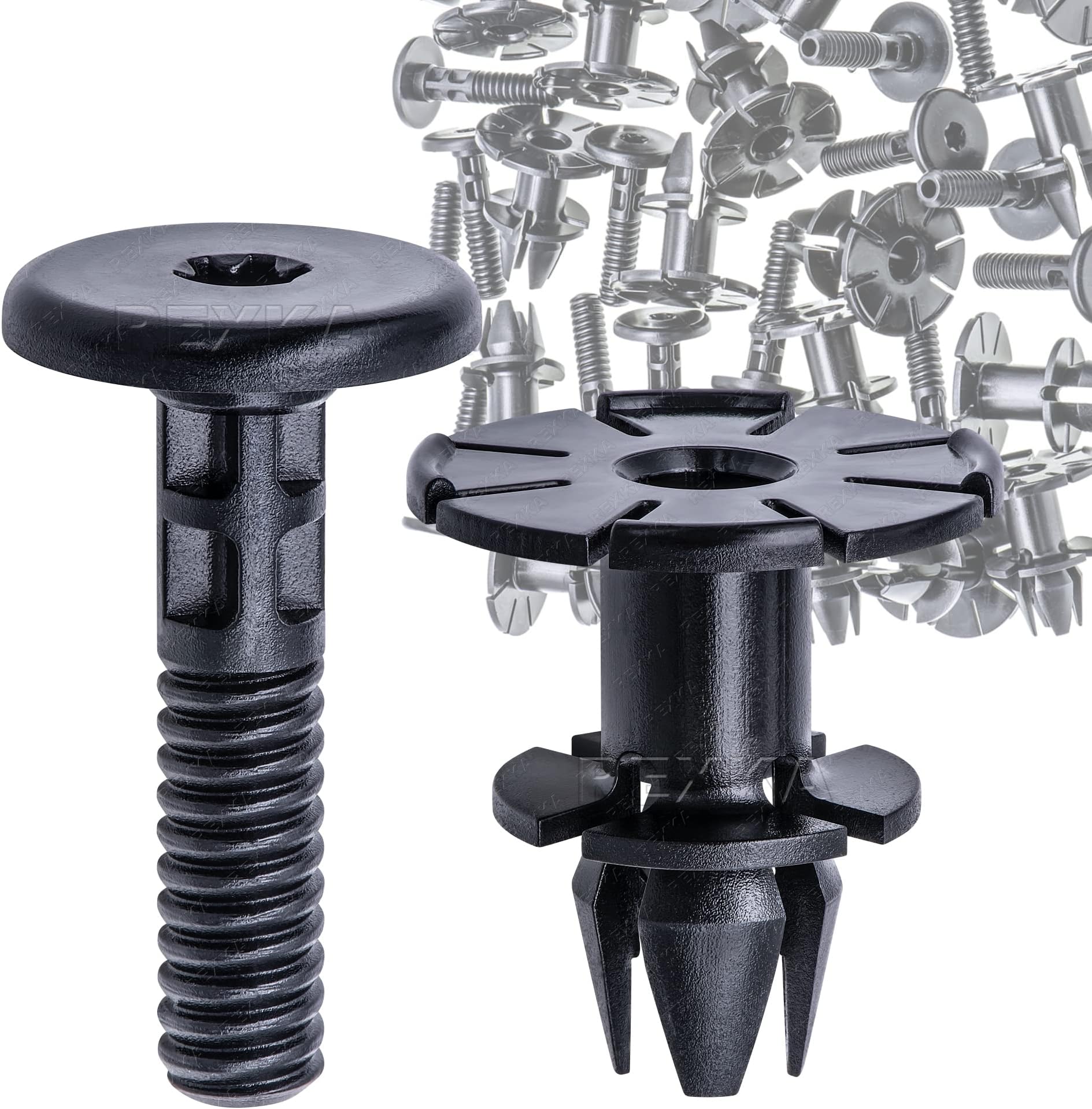 Amazon.com: Rexka 30pcs Rocker Panel Moulding Clip Grommet Green for ...