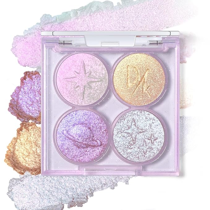Amazon.com : HOSAILY Holographic Duochrome Glitter Eyeshadow Palette ...