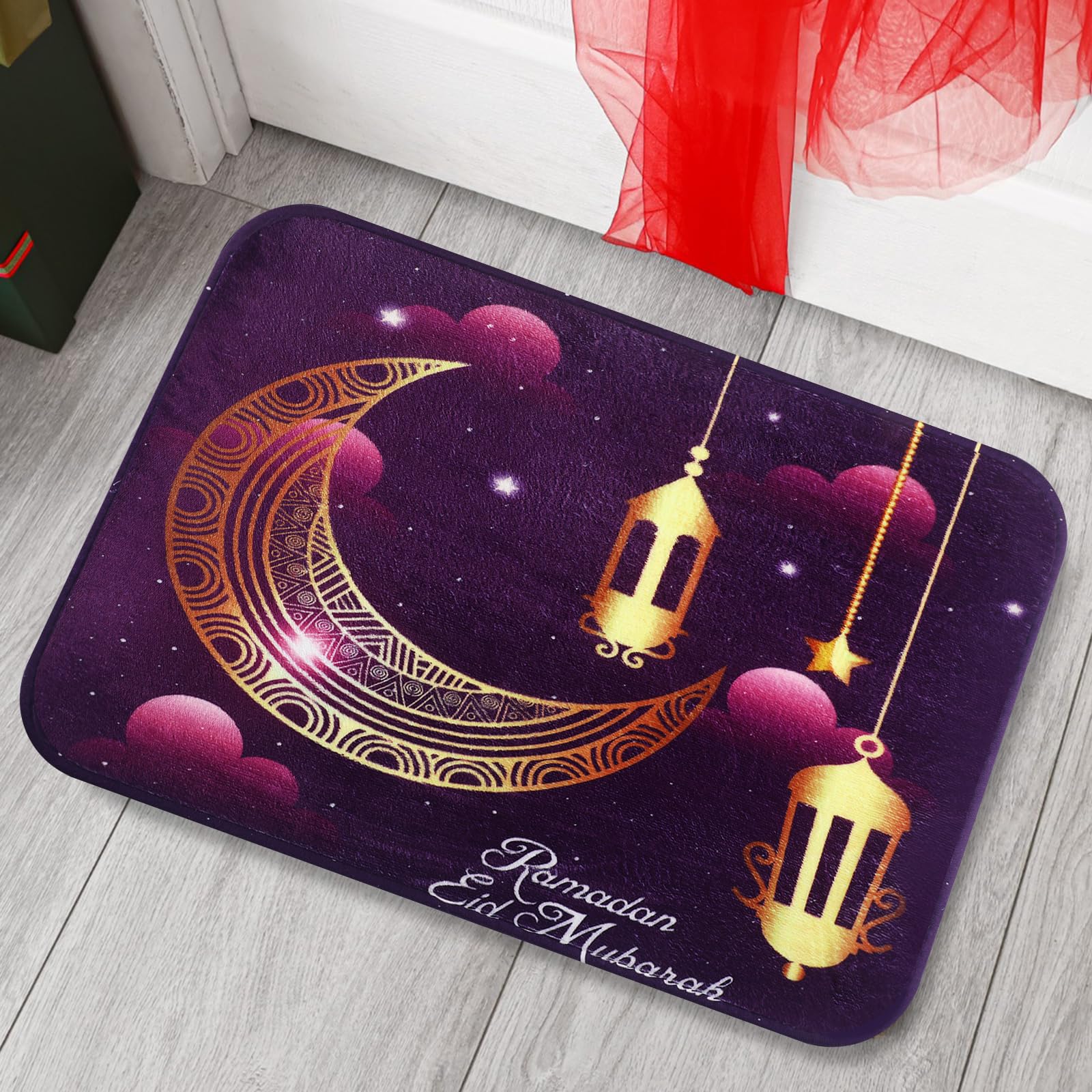 Drydiet Ramadan Outdoor Mat Eid Mubarak Decorative Doormat Non Slip ...