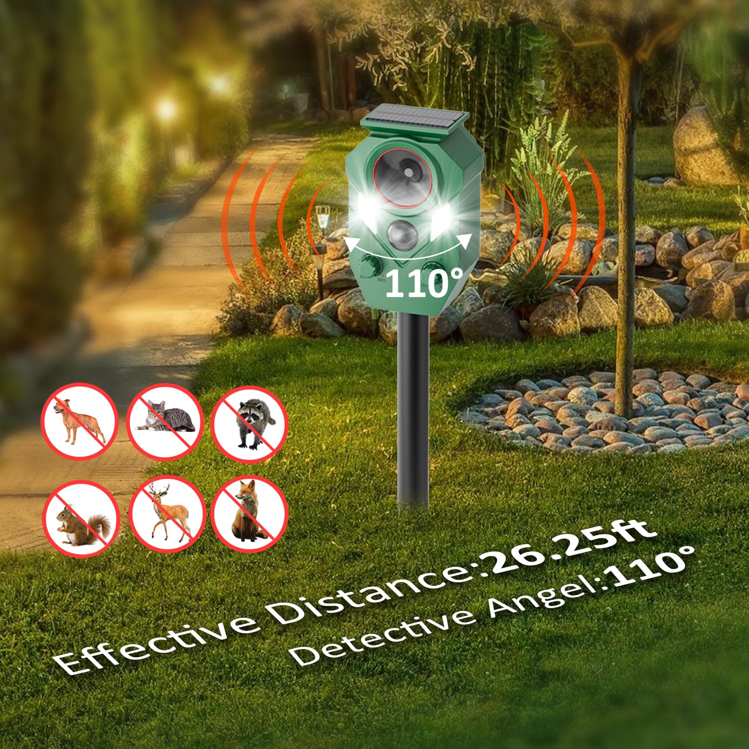 Fox Repellent For Gardens Joomouney Cat Repellent Garden, Ultrasonic ...
