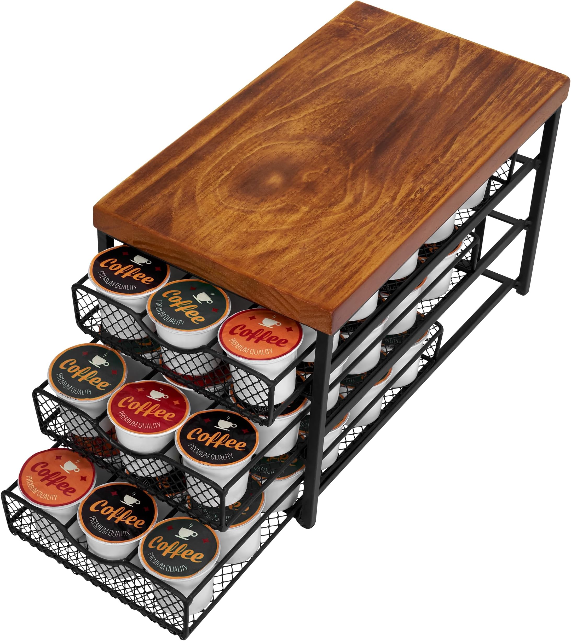 Amazon.com: YCICI Coffee Pod Drawer Holder for K cup, 3tier Coffee Pod ...