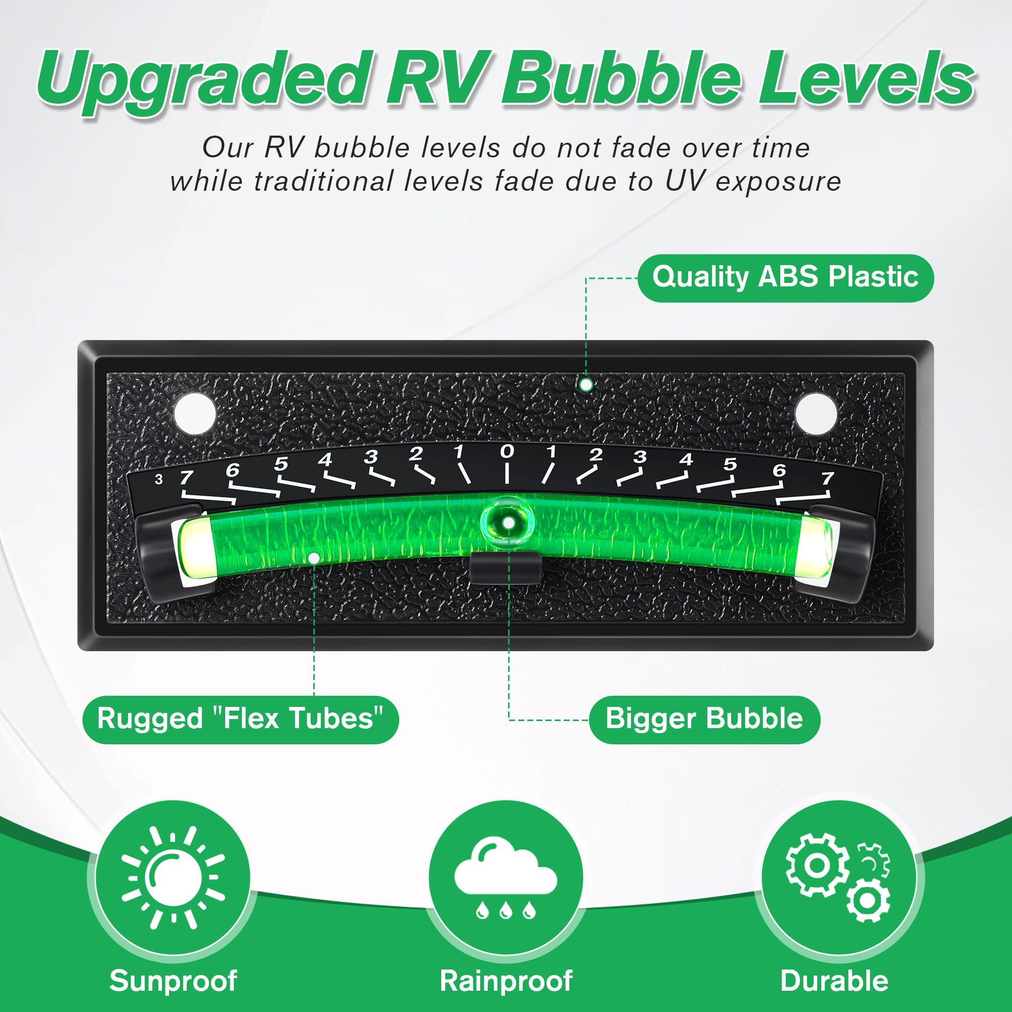 Snapklik.com : 2 Pack Rv Level Bubble,graduated Scale Levels For ...