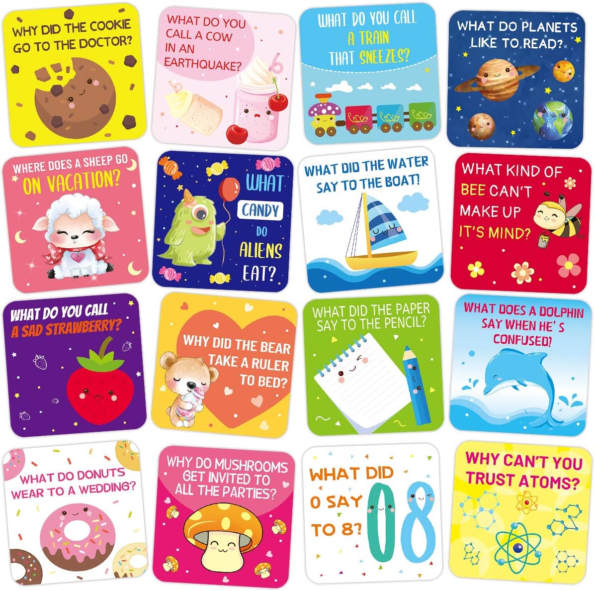 Amazon.com: Party Profi Lunch Box Jokes for Kids - 60 Cute ...