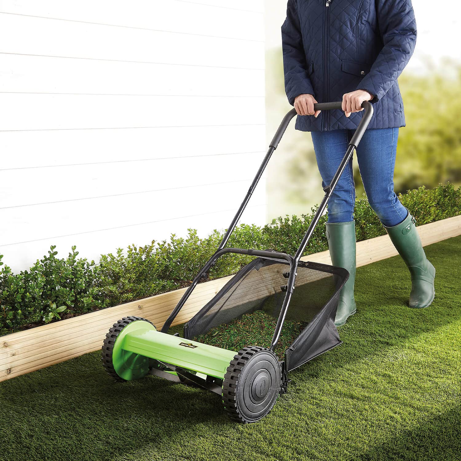 Manual Hand Push Lawn Mower : Amazon.co.uk: Garden