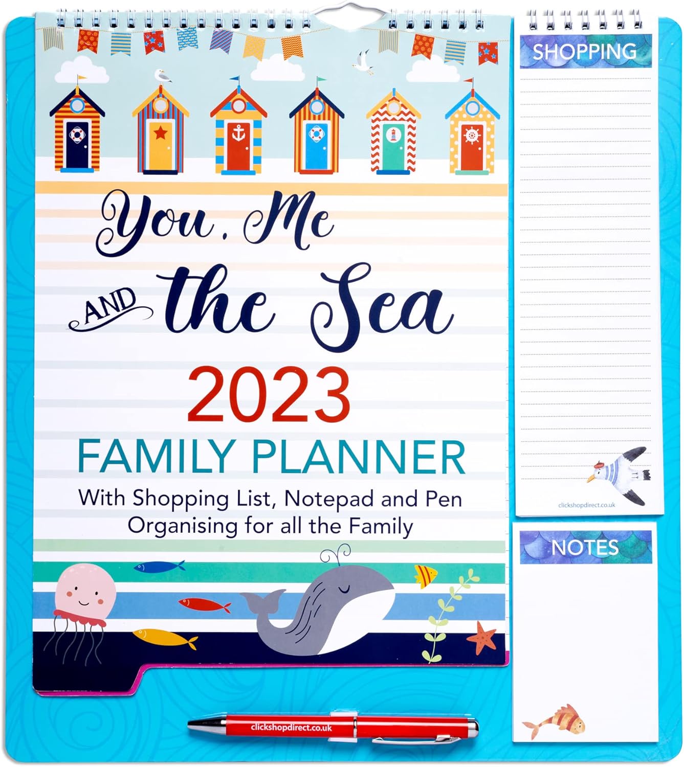 2023 Family Organiser Calendar Wall Planner with Memo Pad, Pen ...