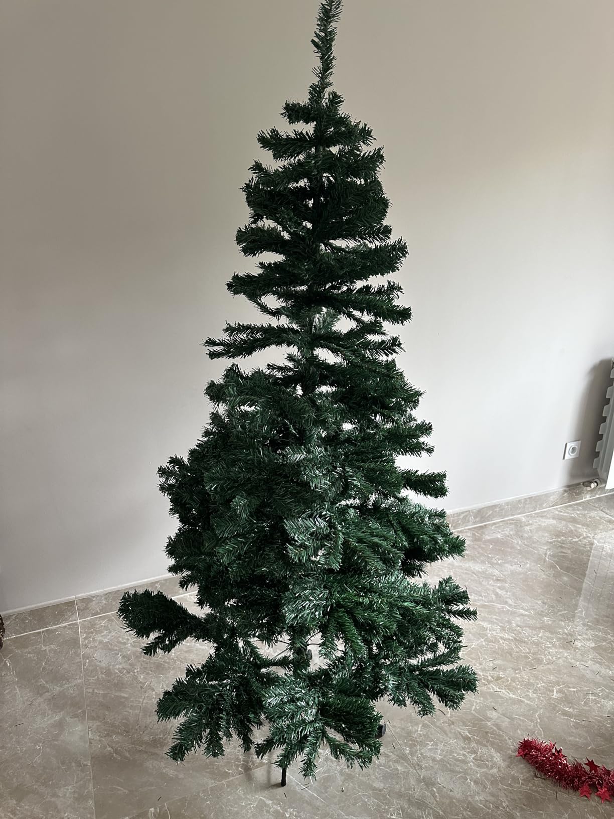 Sapin de Noel Artificiel 180 cm 800 Branches, Arbre à Support Metal ...