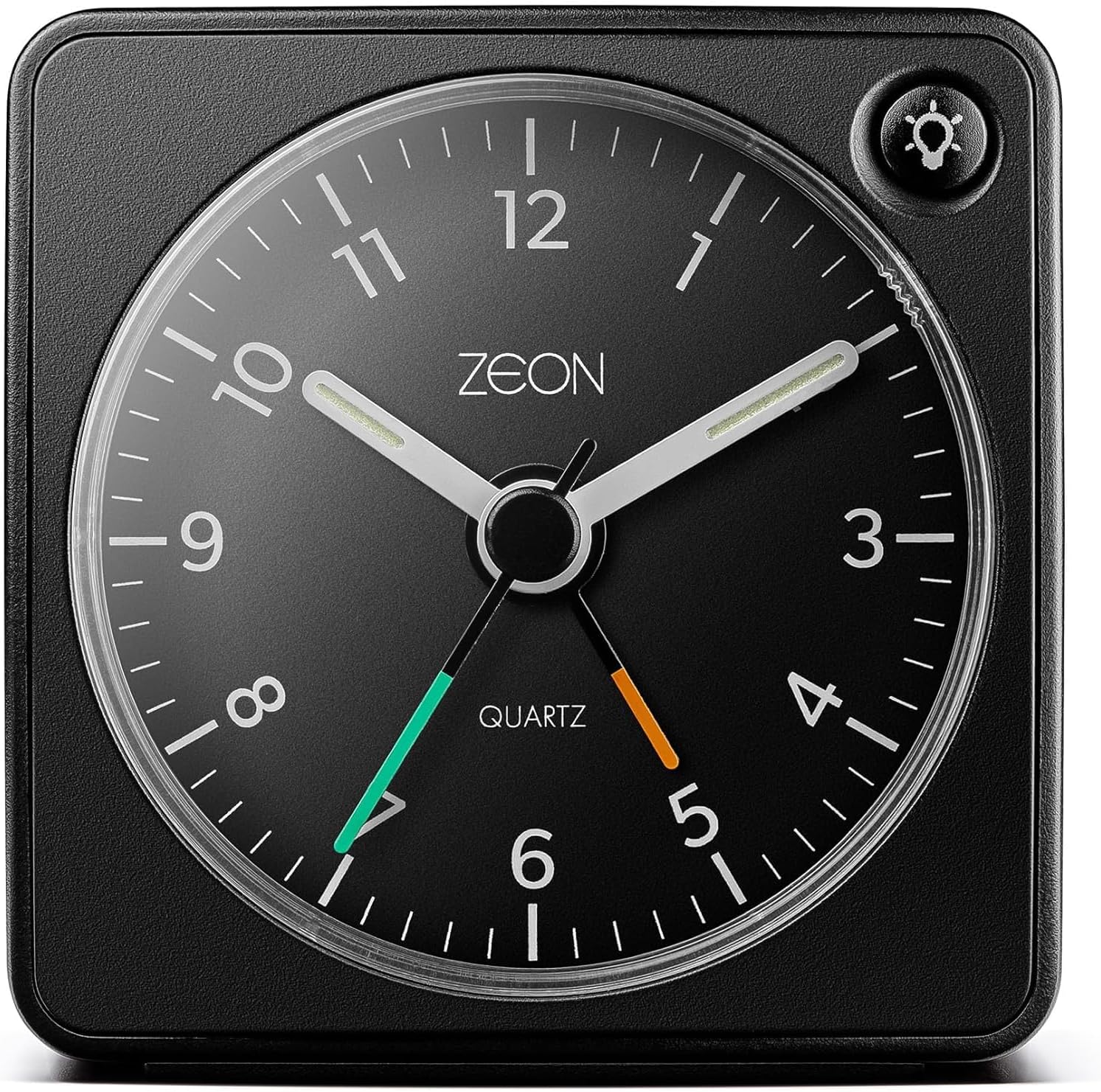 Amazon.com: ZEON Travel Analogue Alarm Clock with Light and Snooze ...