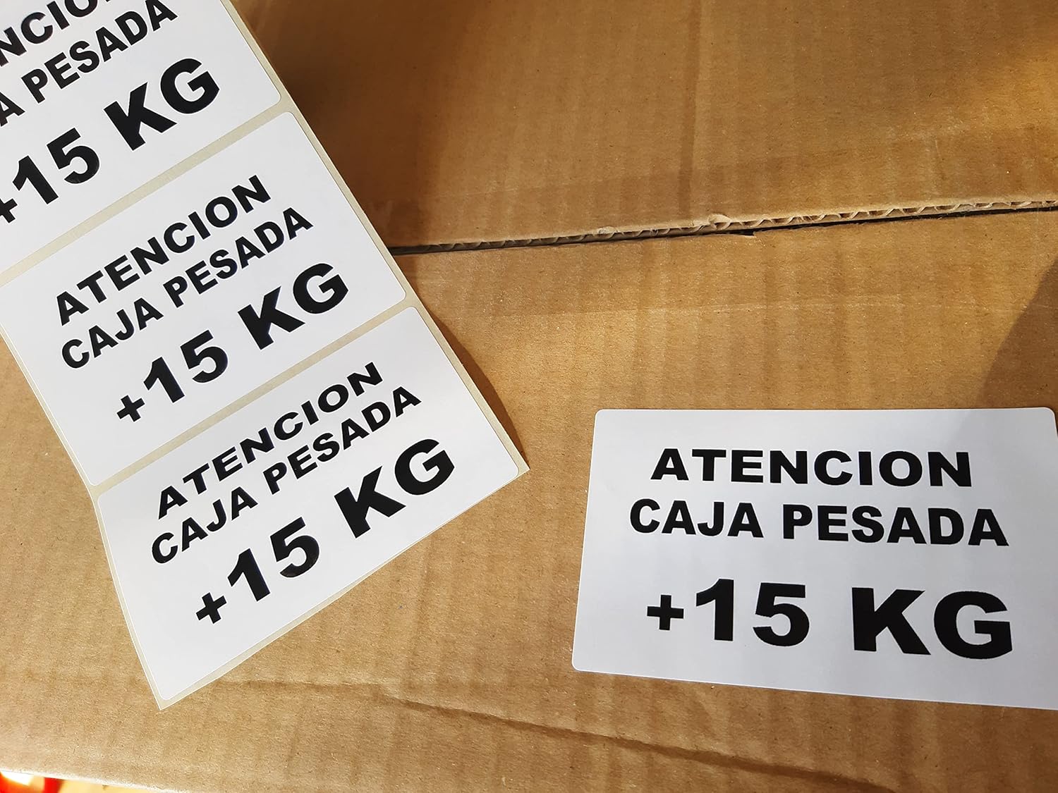 Adhesive labels for heavy boxes + 15kg : Amazon.co.uk: Stationery ...