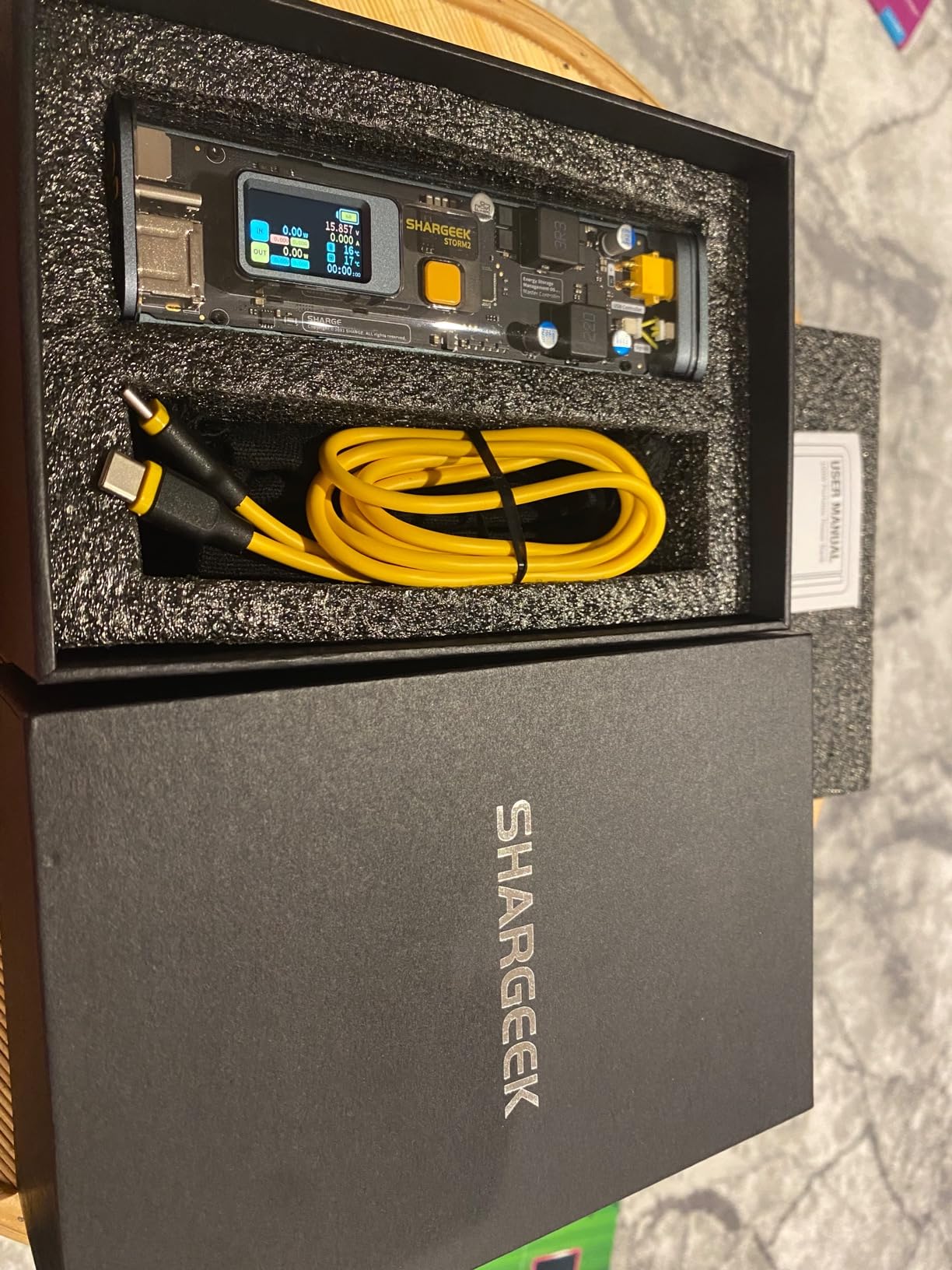 SHARGE Power Bank by Shargeek, Storm 2 Portable Charger 100W 25600mAh ...