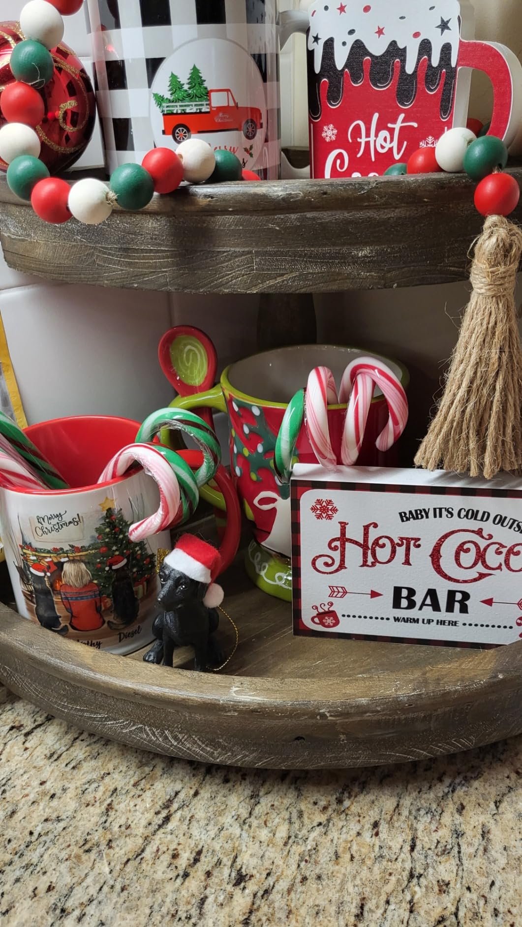 Amazon.com: Corner Round Tiered Tray Stand 2 Tier Tray Stand Small ...