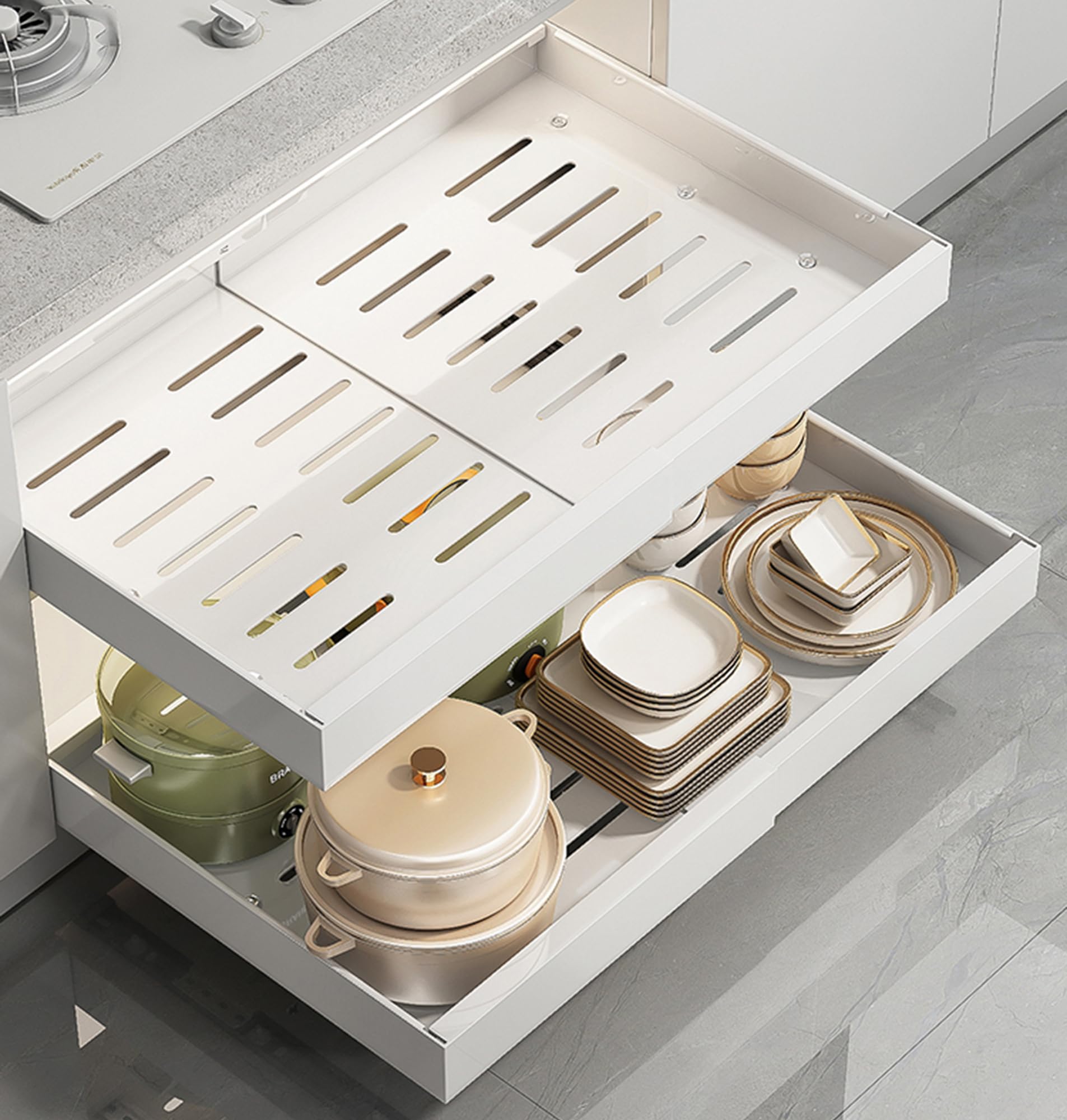 Amazon.com: IncuSpher Pull out Cabinet Organizer Expandable Heavy Duty ...