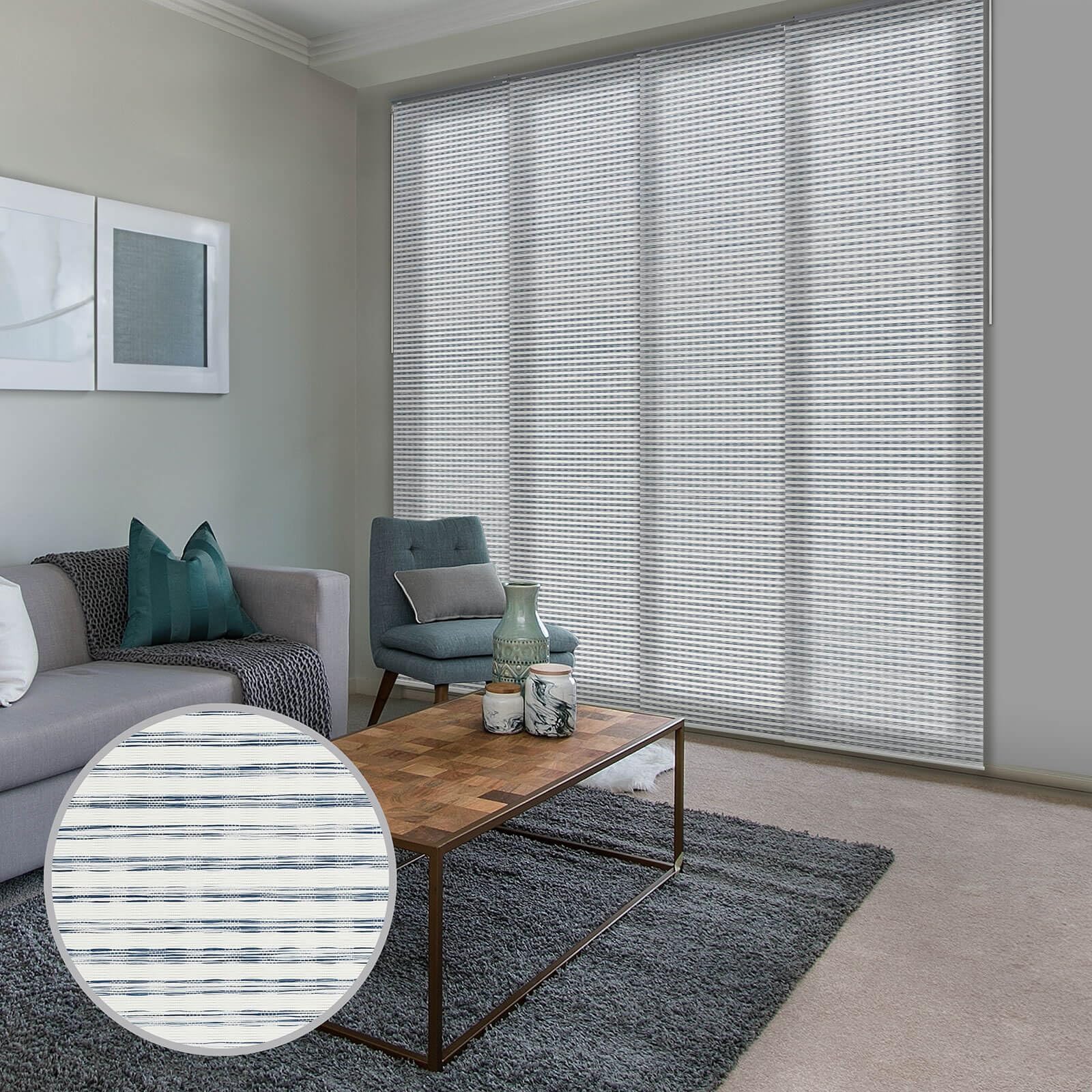 Amazon.com: Semi/Full Blackout Cordless Vertical Blinds Honeycomb ...