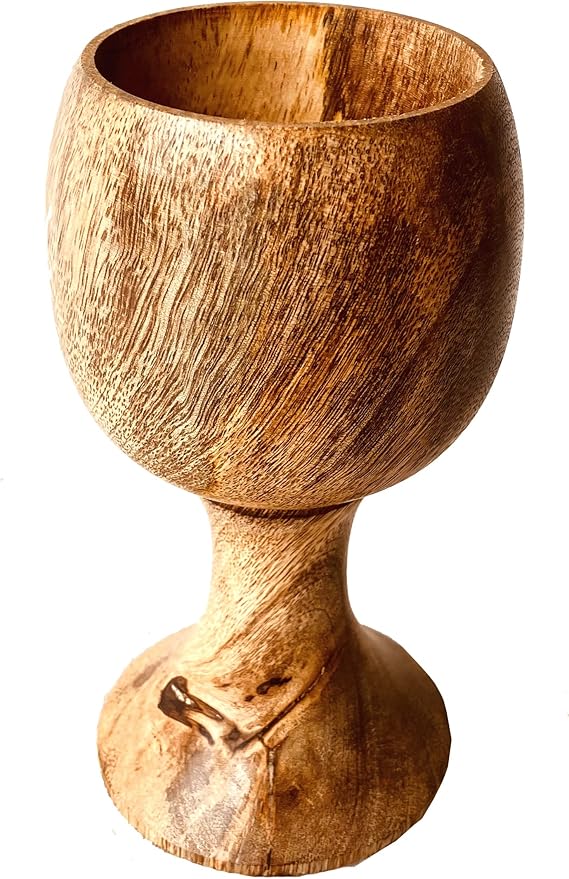 Amazon.com | ALADEAN Wooden Goblet - Handmade Vintage Chalice Wine ...