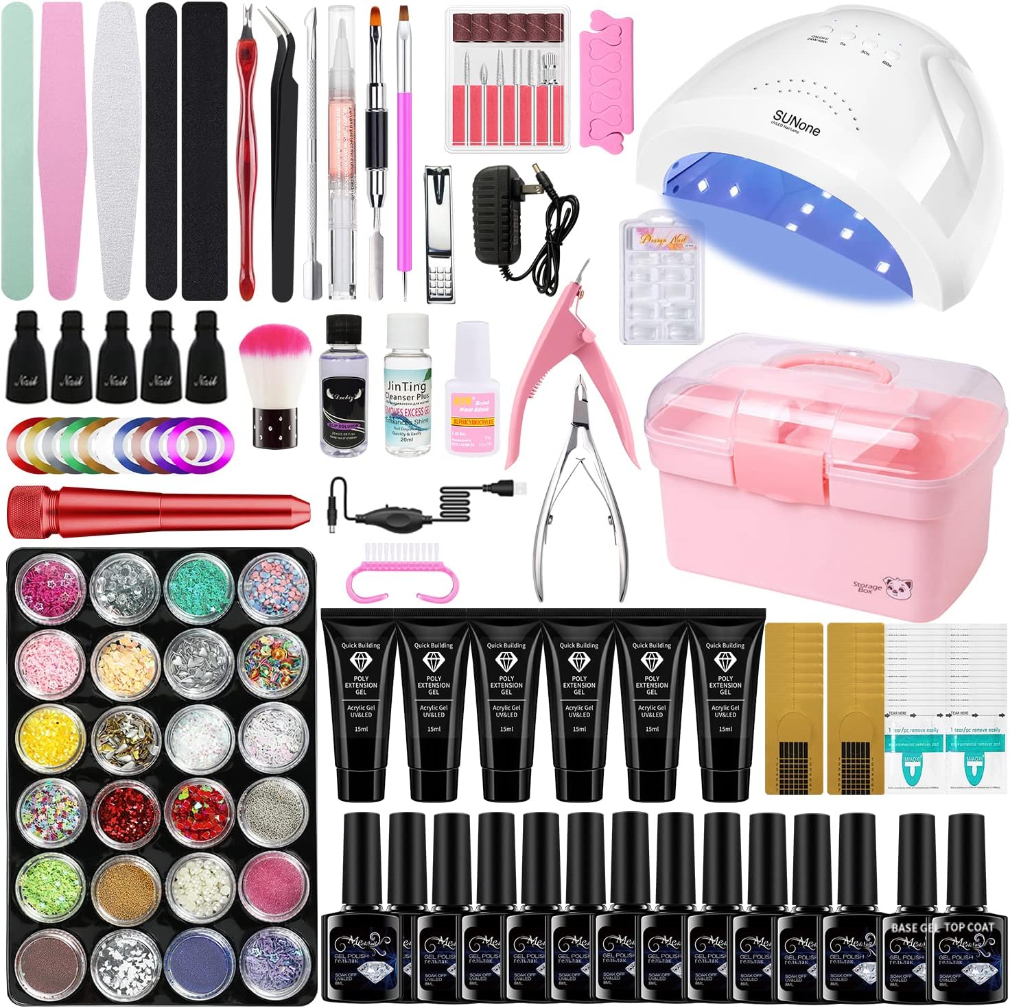 Amazon.com : MeiBoes Gel Nail Polish Kit for Women with 6 Colors ...