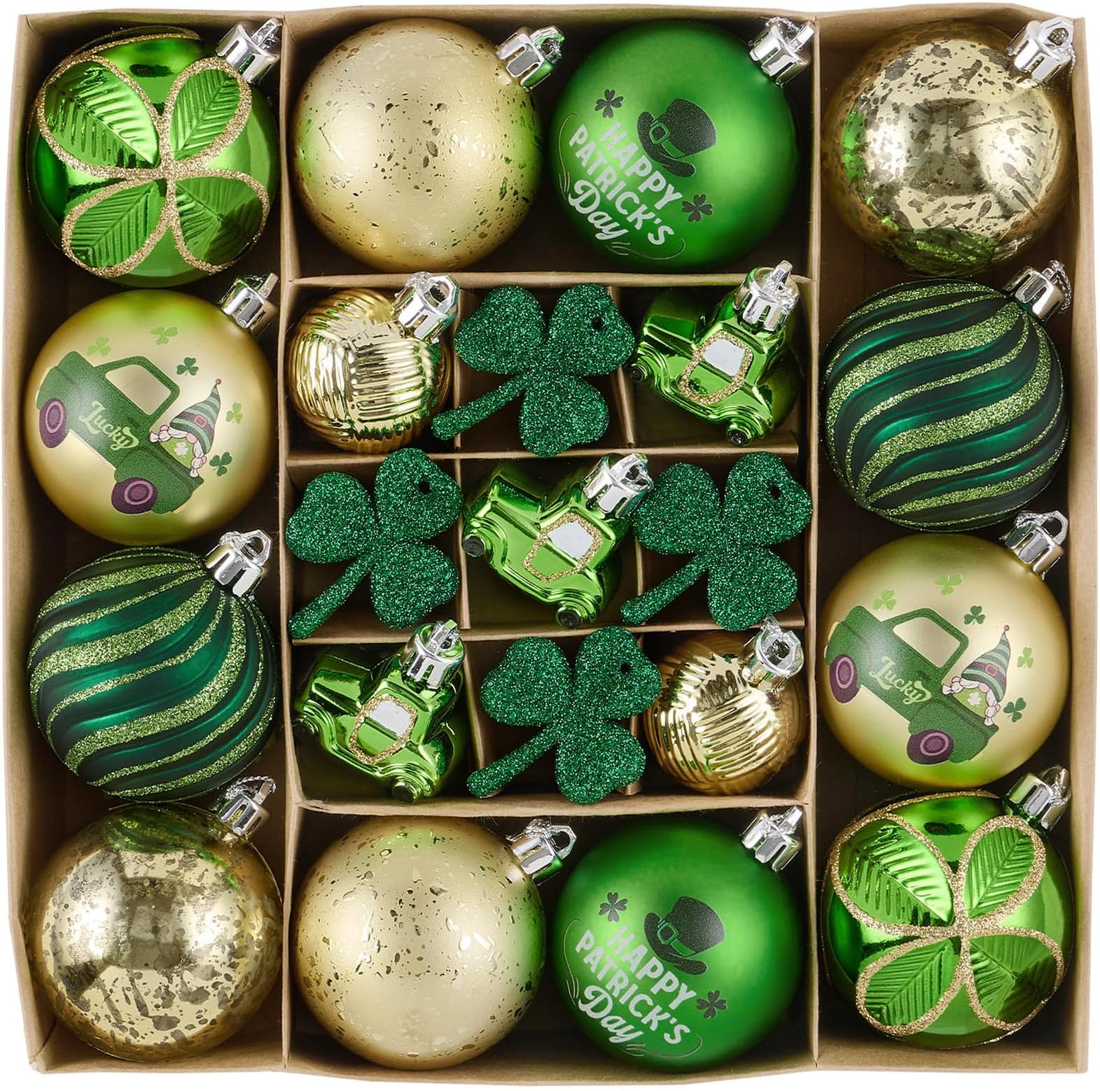 Amazon.com: Lenox Luck of The Irish Miniature Tree Ornaments Set 12 St ...