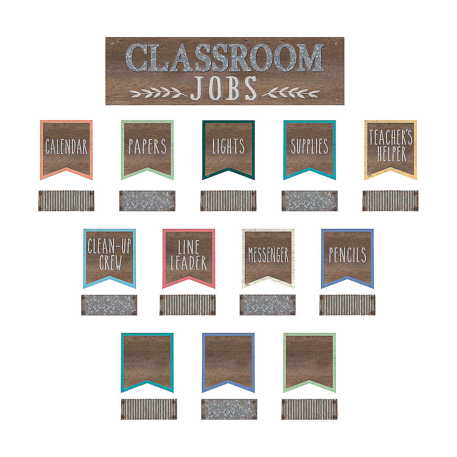 Amazon.com: Home Sweet Classroom Jobs Bulletin Board Set - 49 Pieces ...