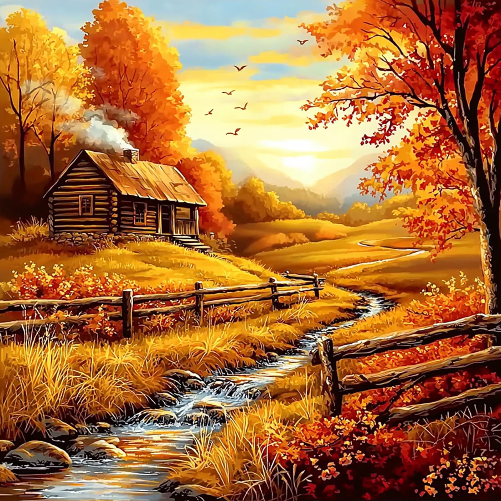 Snapklik.com : 5D Fall Diamond Art Kits For Adults Beginners, Autumn ...