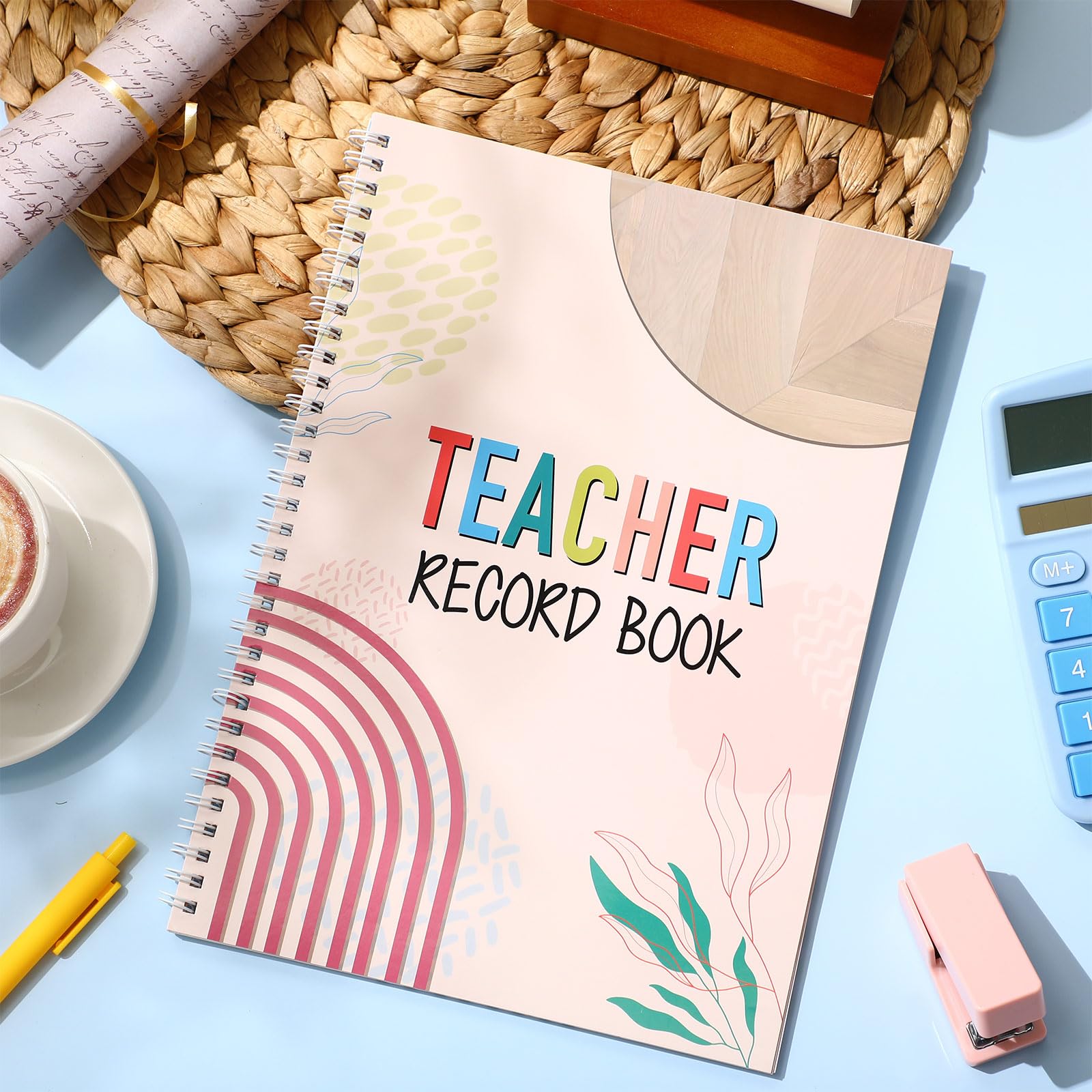 Snapklik.com : Fuyoooo Teacher Record Book Teacher Grade Book Spiral Bound Record Class ...