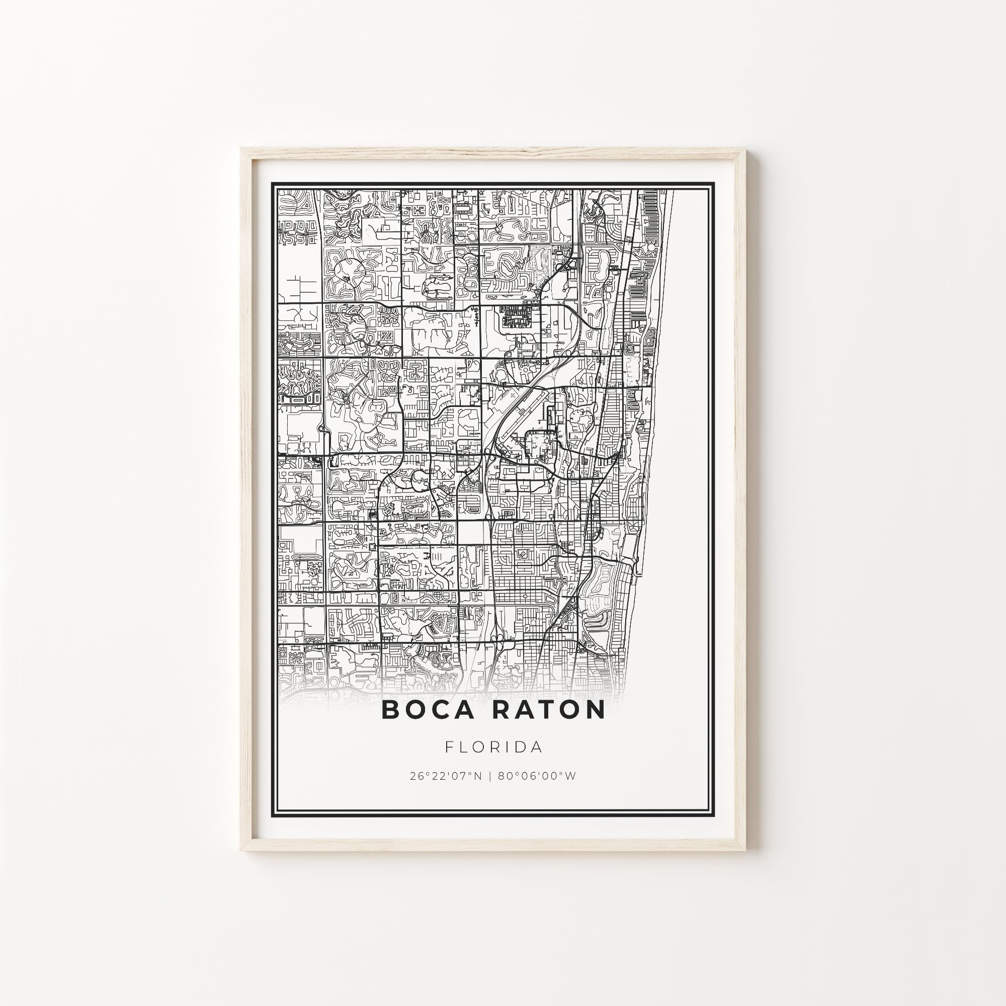 Florida Map Boca Raton Fl