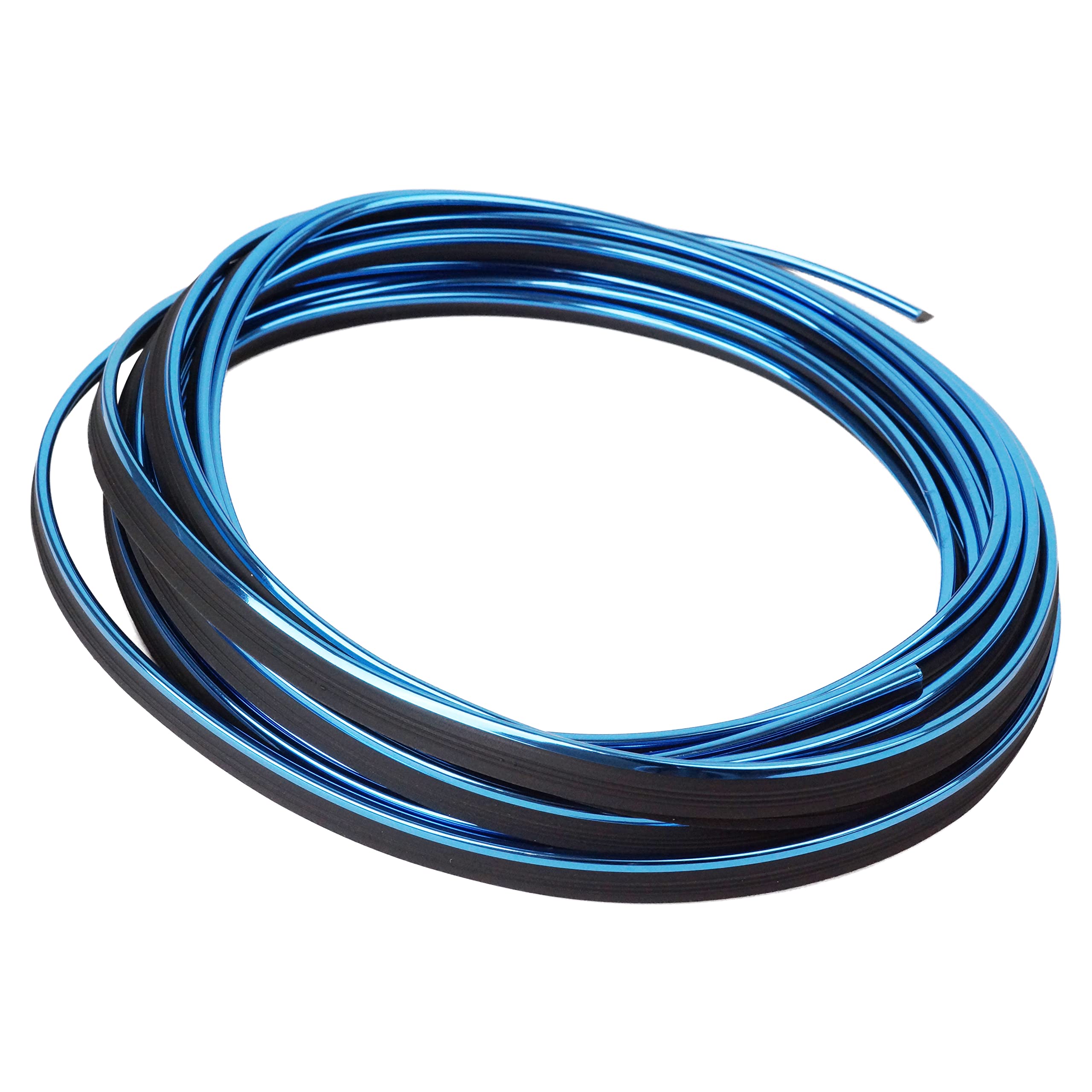 Amazon | prendre インテリアカラーモール 車 内装 メッキ カラー モール メッキモール ドレスアップ カラーライン 隙間 差し込み 汎用 ドア インパネ 5m （ライトブルー ...