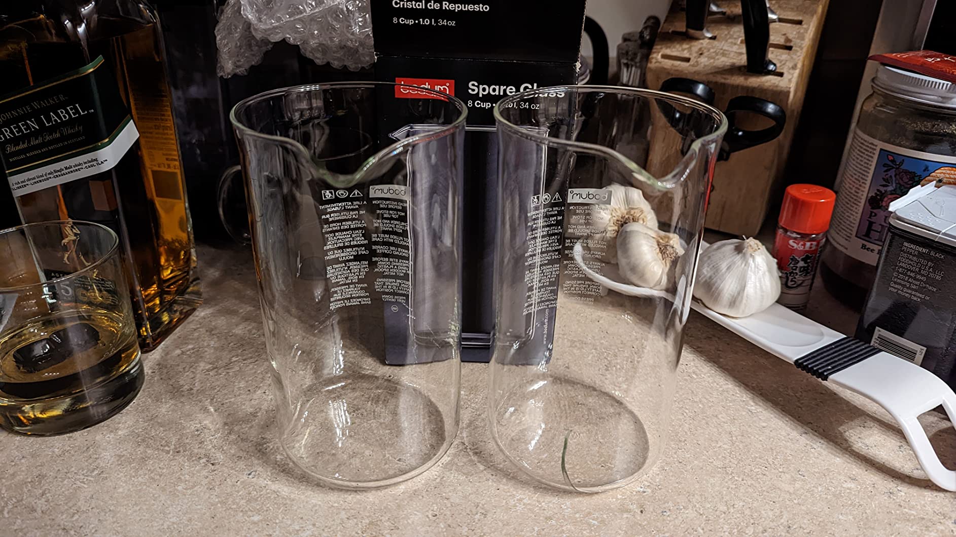 $5/mo - Finance Bodum Replacement Glass Two Cup, 17-Ounce Spare Glass ...