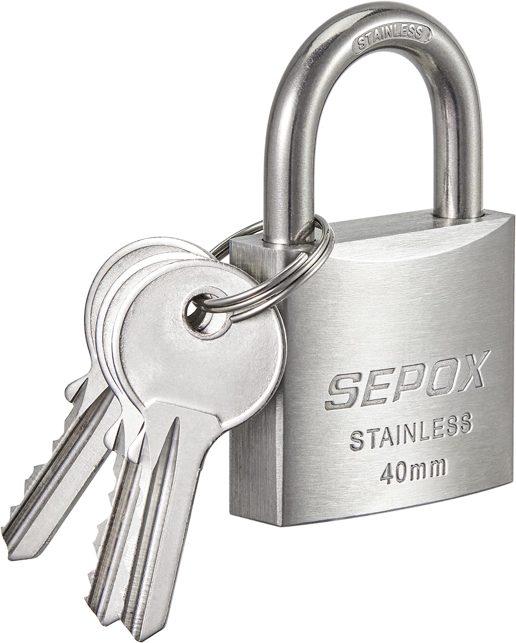 Squire Solid Brass Premium Keyed Padlock, 40mm Wide - Hardened Steel ...