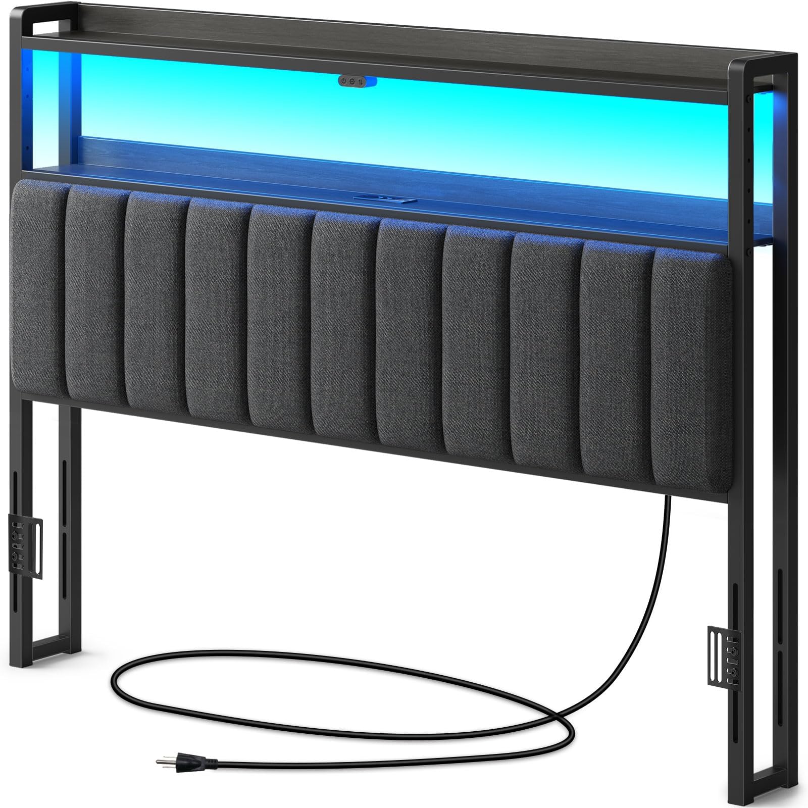 Amazon.com - HAUSOURCE Headboards for Queen Size Bed with LED Light ...