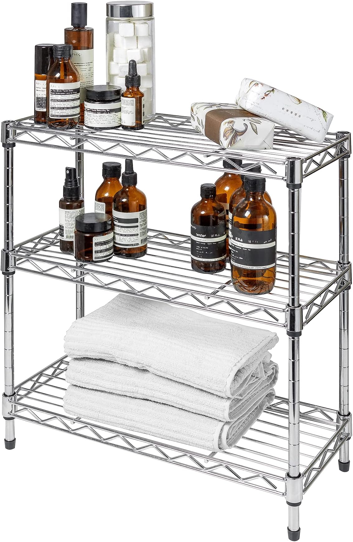 Amazon.com: Seville Classics Compact Mini Desktop 3-Tier Metal Steel ...