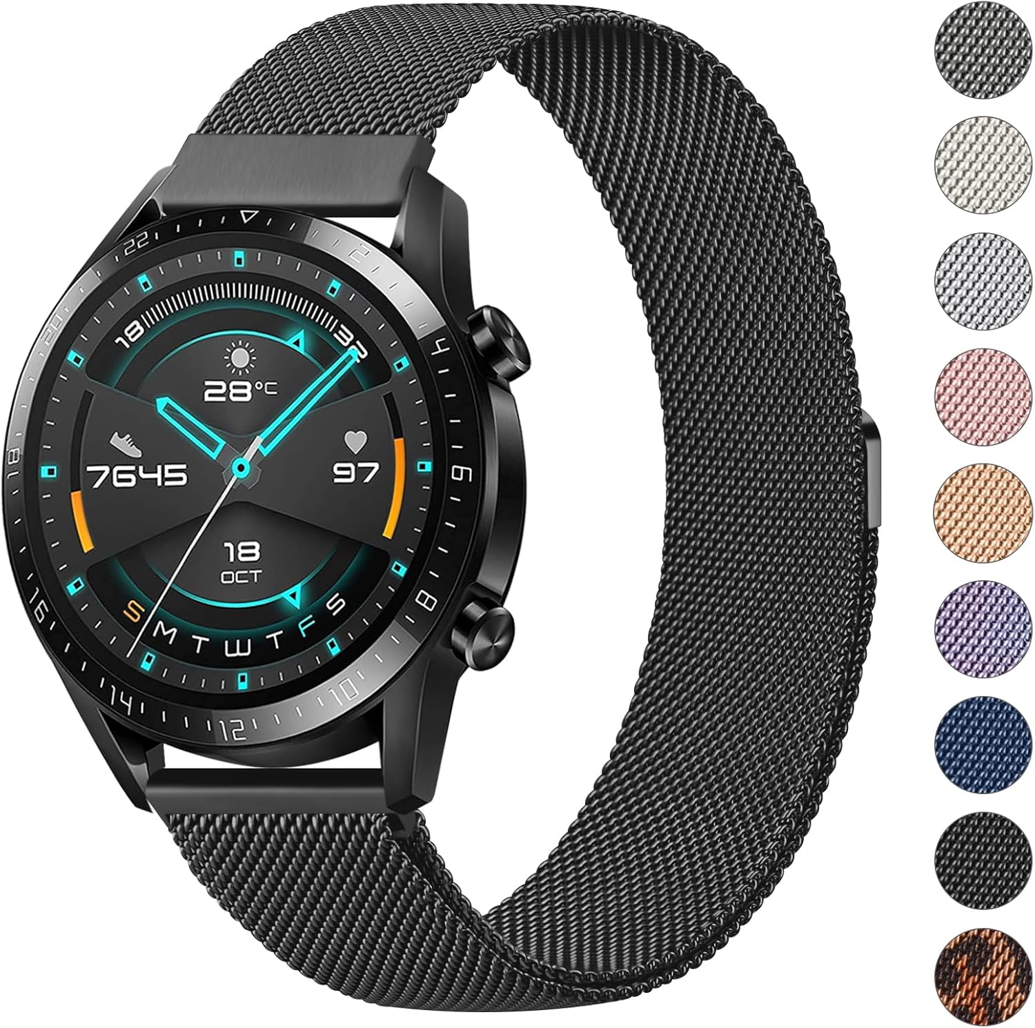 Vancle Armband für Huawei Watch GT 4 46mm Armband/Huawei Watch GT 3 Pro ...