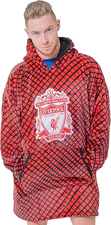 Liverpool F.C. Hoodie Blanket Mesh Oversized Adult loungegown Football ...