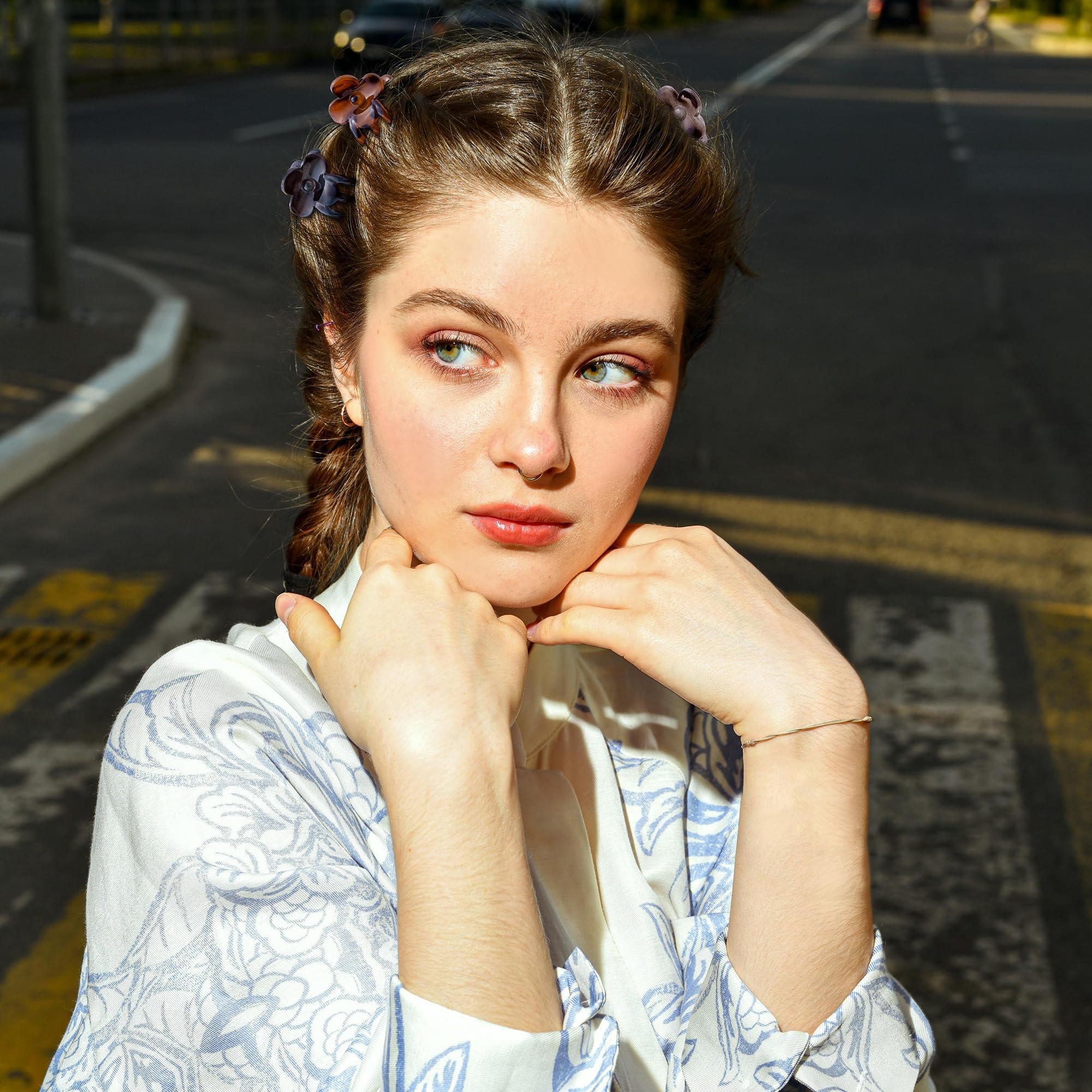 Snapklik.com : Cptots 30 Pcs Mini Flower Claw Clips For Women Cute ...