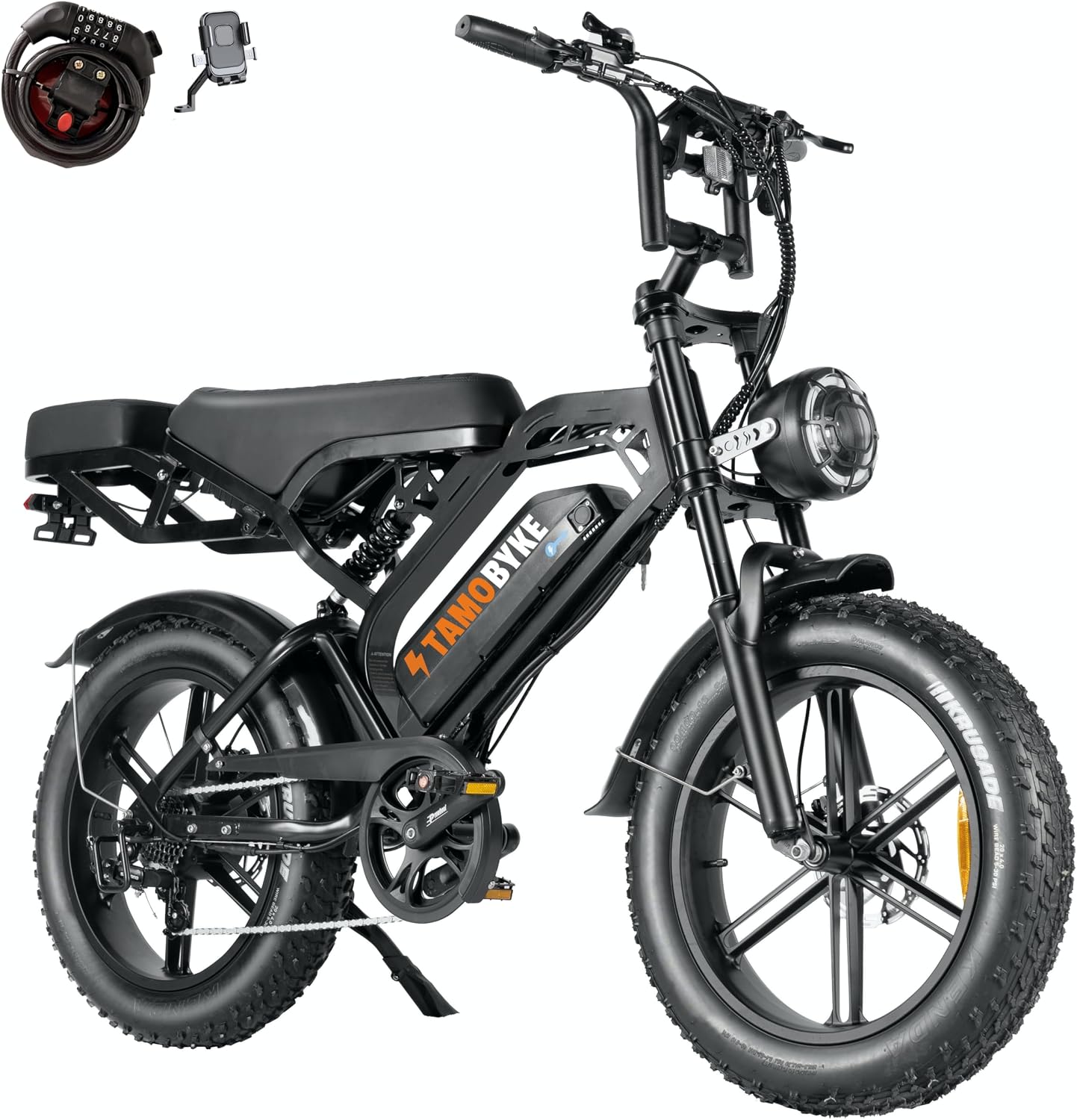 Amazon.com: Tamobyke V20 Electric Bike,1500W Max Motor/48V 15ah ...