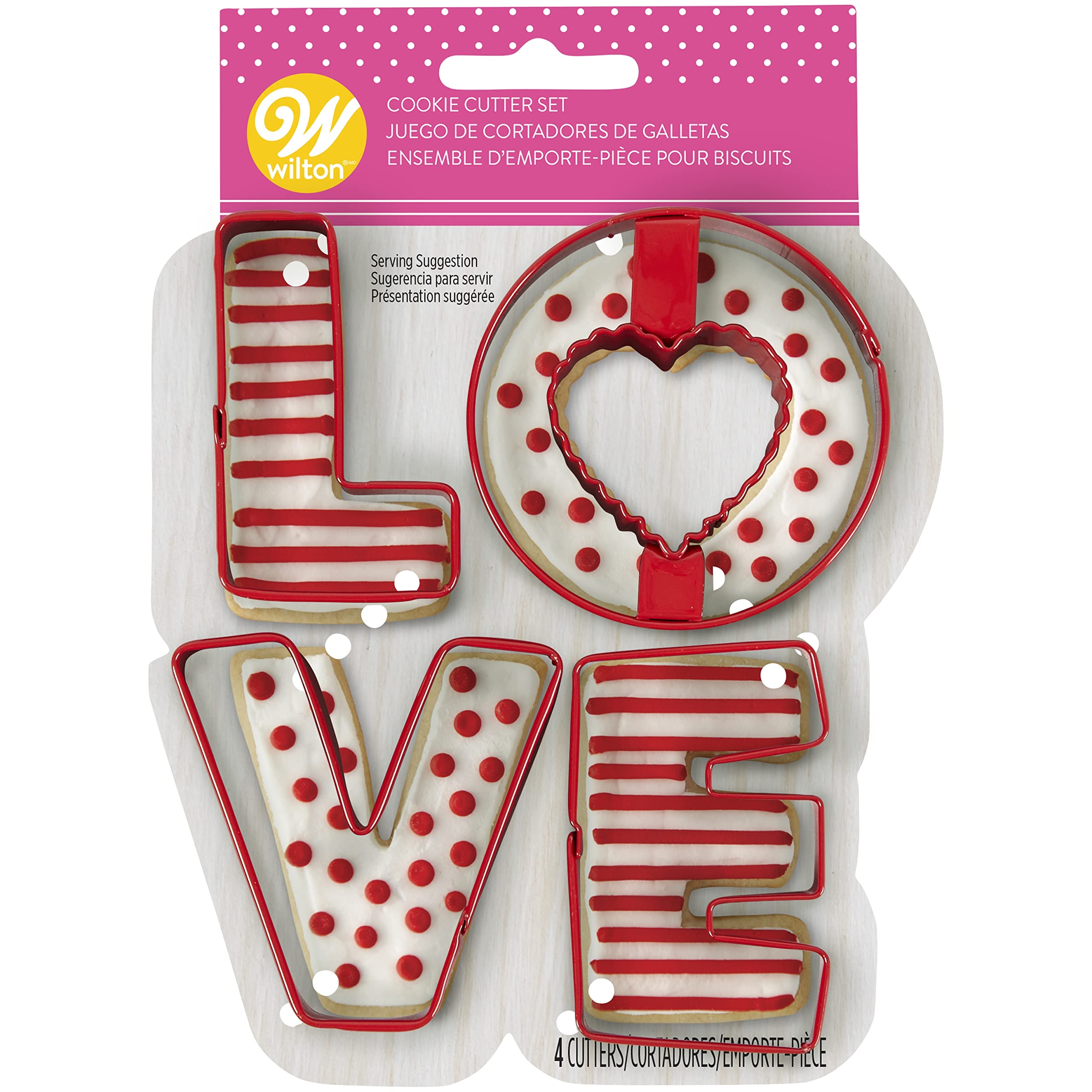 Amazon.com: WILTON INDUSTRIES, INC COOKIE CUTTER SET LOVE, us:one size ...