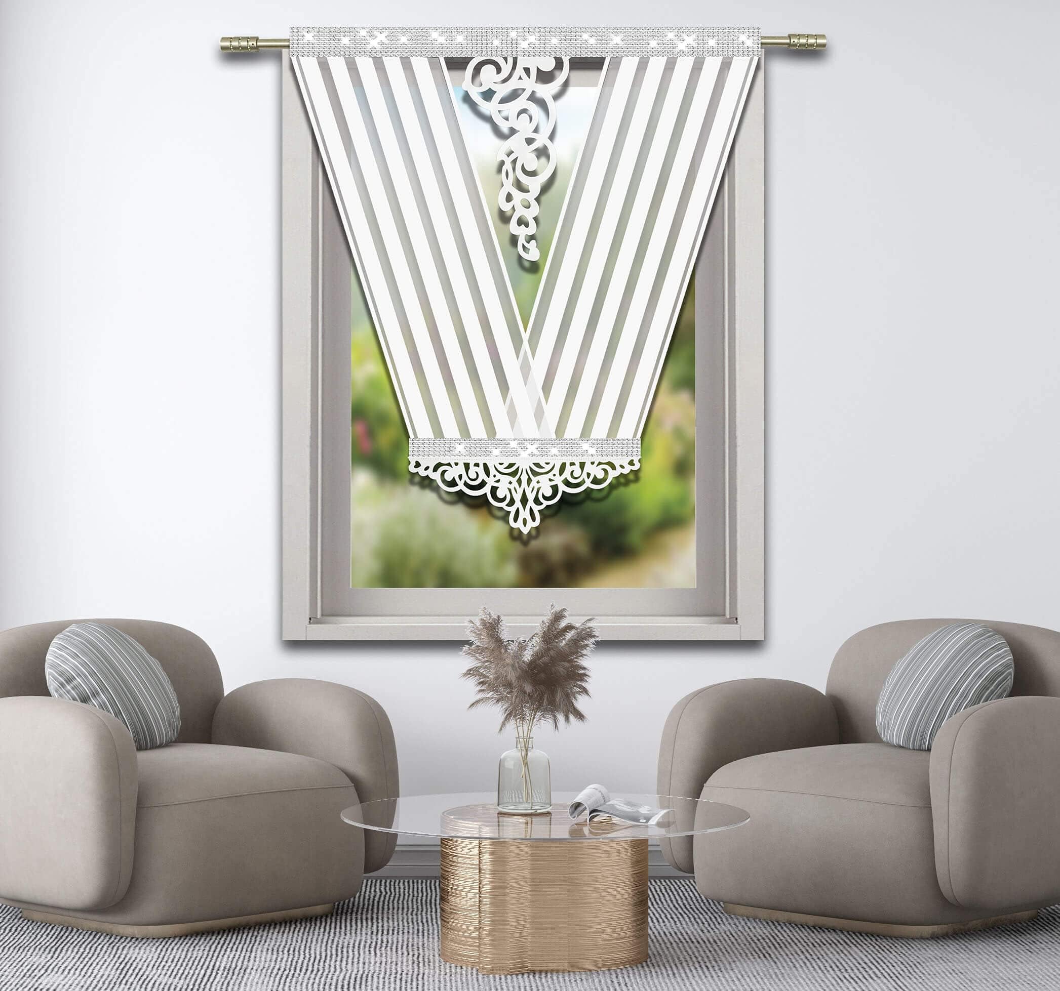 Amazon.de: Inox Trade Gardine Fertiggardine - Vorhang - Paneel mit ...