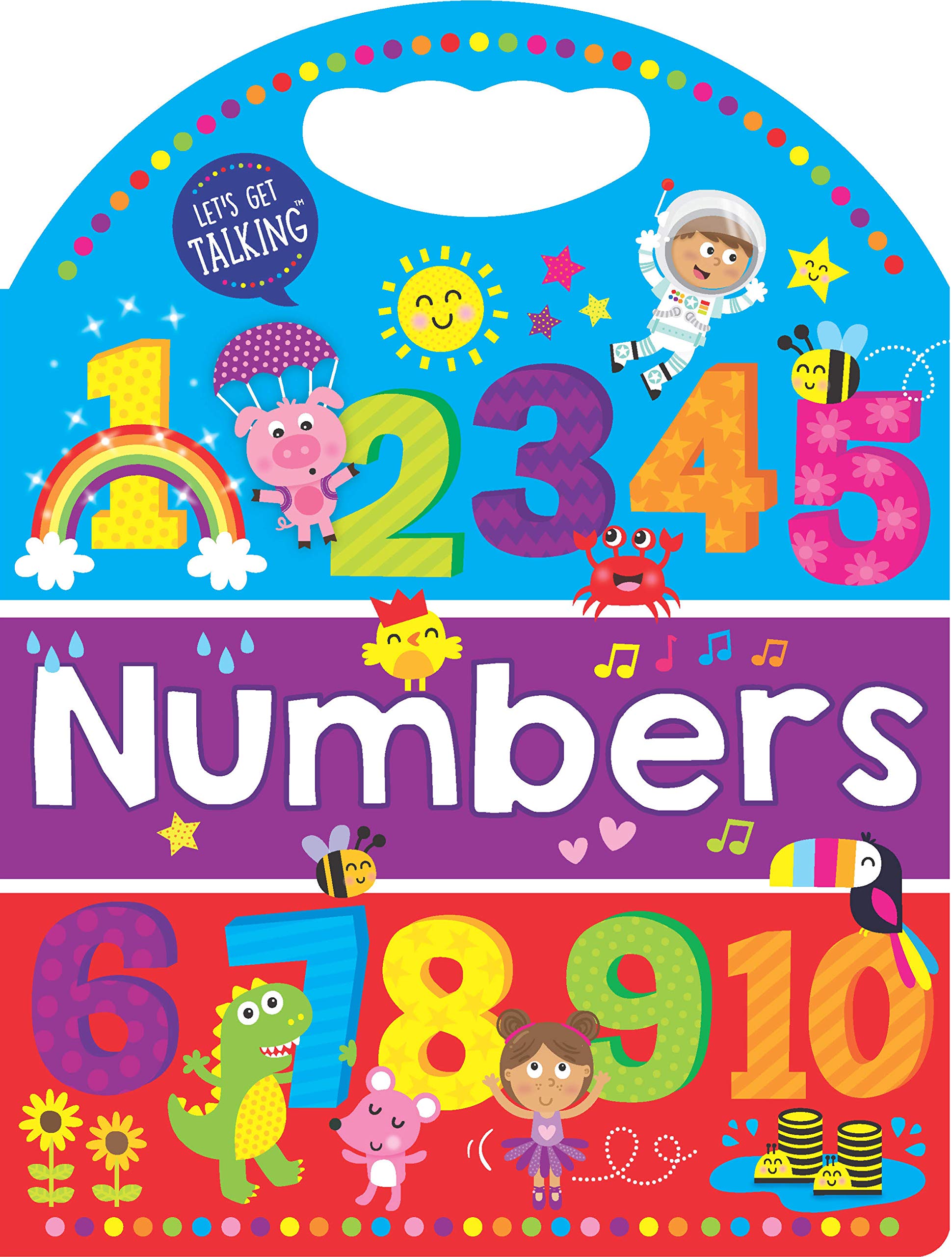 Amazon.com: Let's Get Talking Handled Board Book - Numbers ...