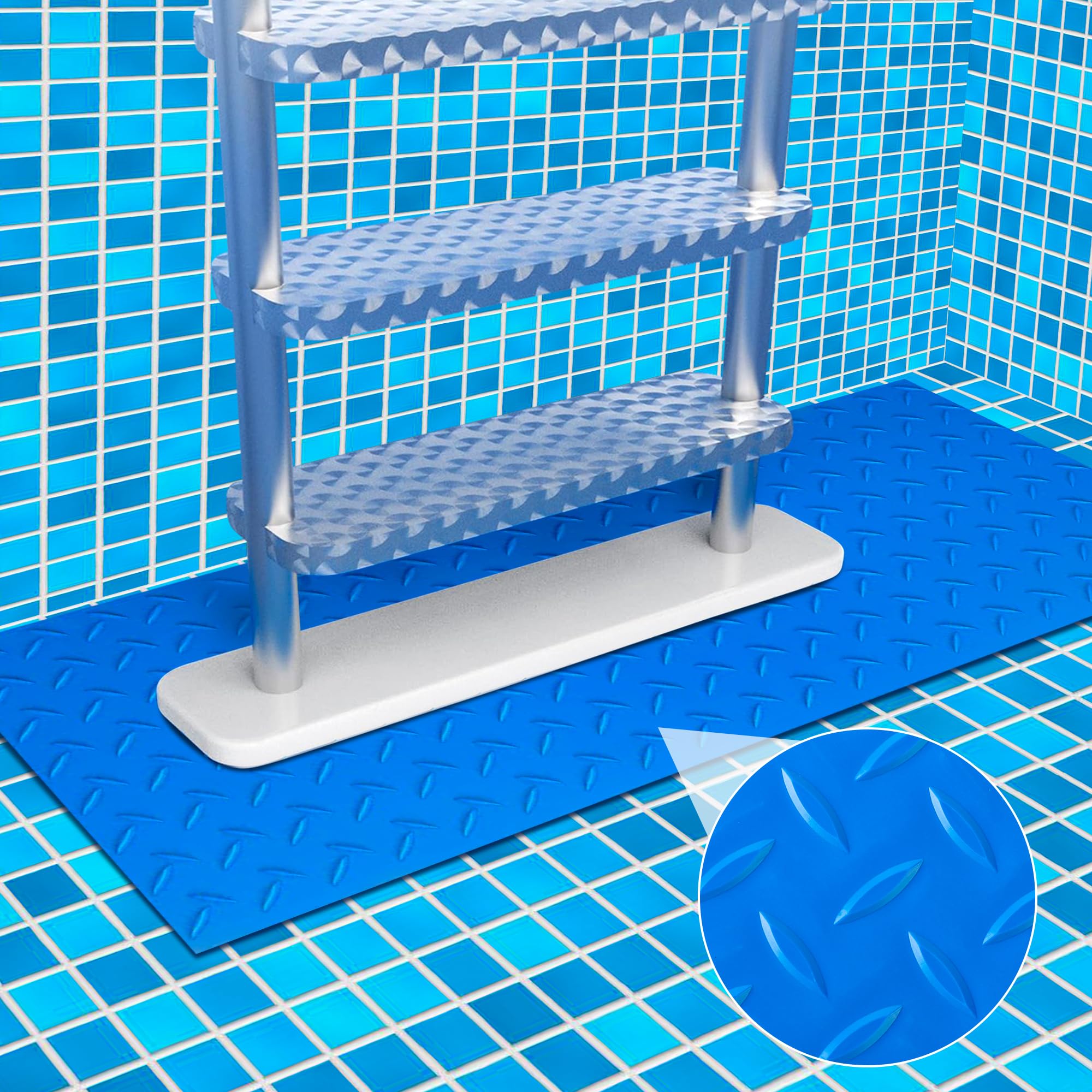 Snapklik.com : Swimming Pool Ladder Mat 9 X 36 Inch Large Pool Ladder ...