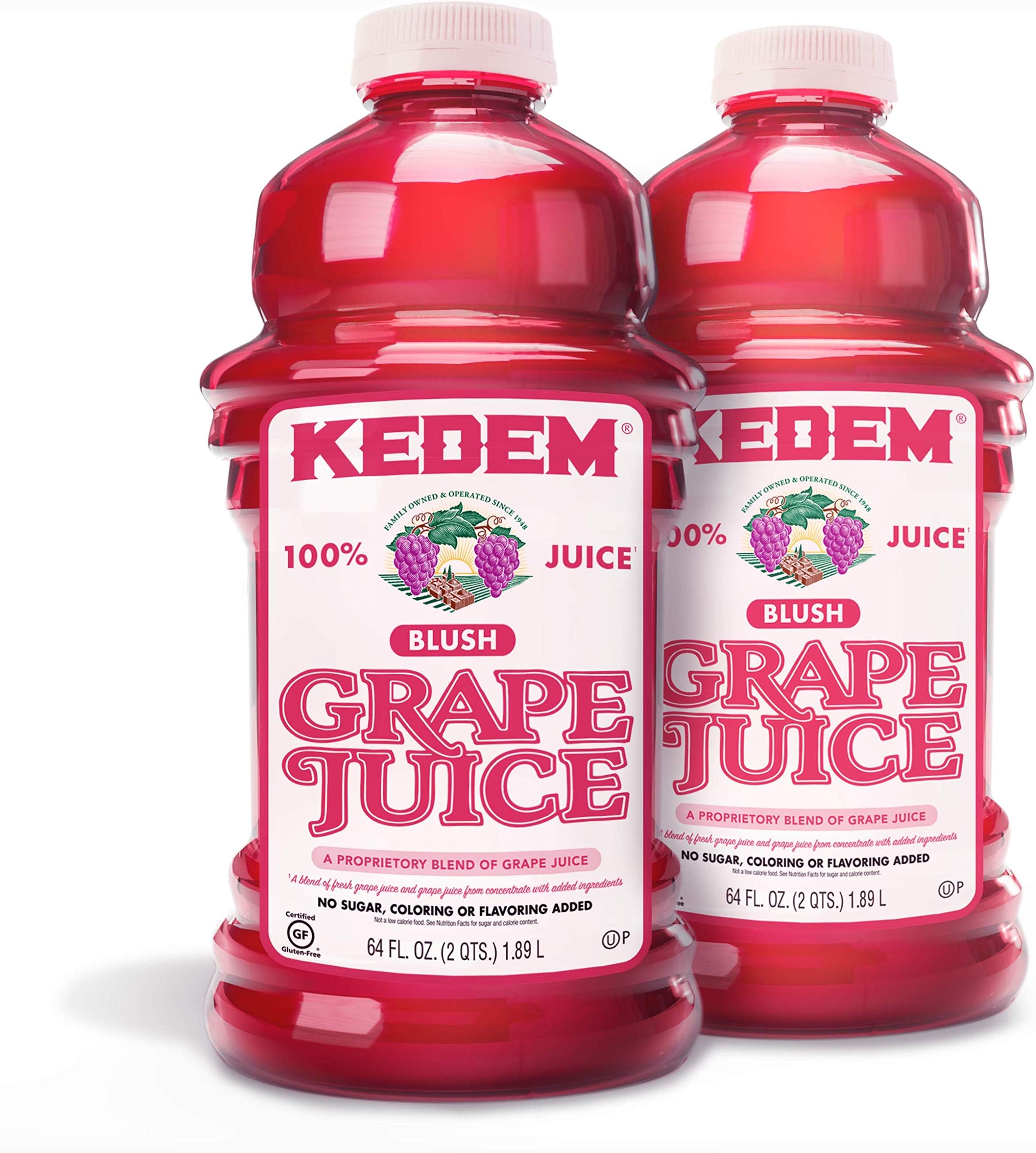 Amazon.com : Kedem 100% Pure Kosher Concord Grape Juice, 64oz Bottle ...