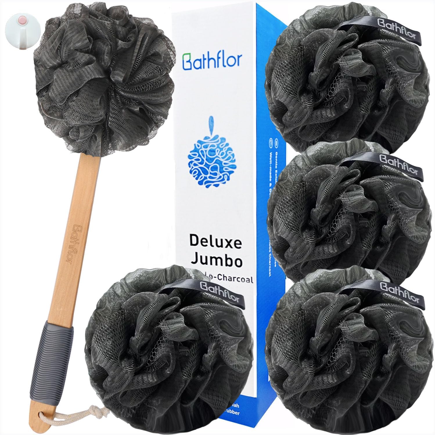Amazon.com: Bathflor 80g Loofah Sponge, Loofah Exfoliating Body ...