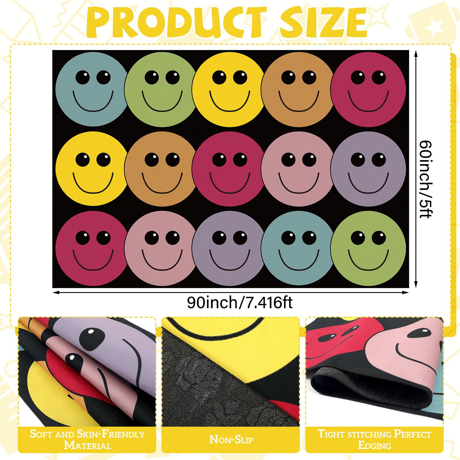 Classroom Cutouts Hygloss Products Smiley Face Bulletin Board Border ...