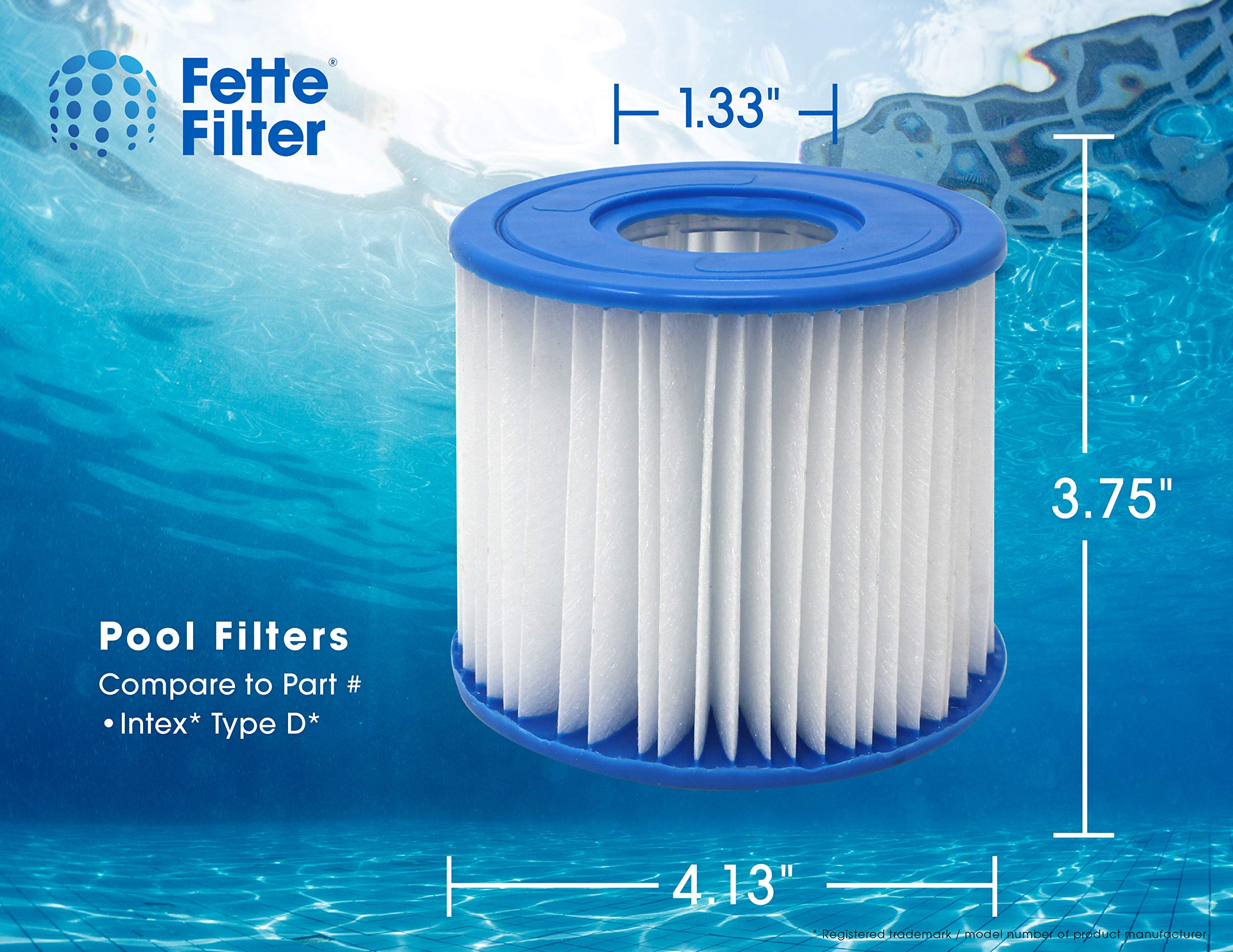 Fette Filter - Pool Filters Compatible with Intex Type D, Aqua Leisure ...