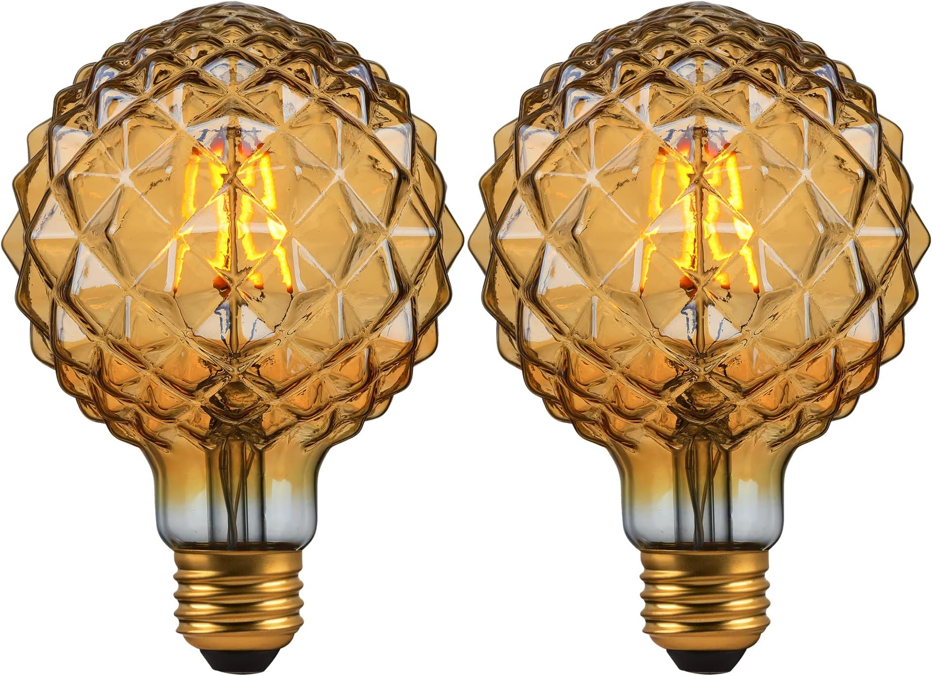 Amazon.com: SYLVANIA LED Vintage Diamond Shaped Light Bulb, 2175K Amber ...