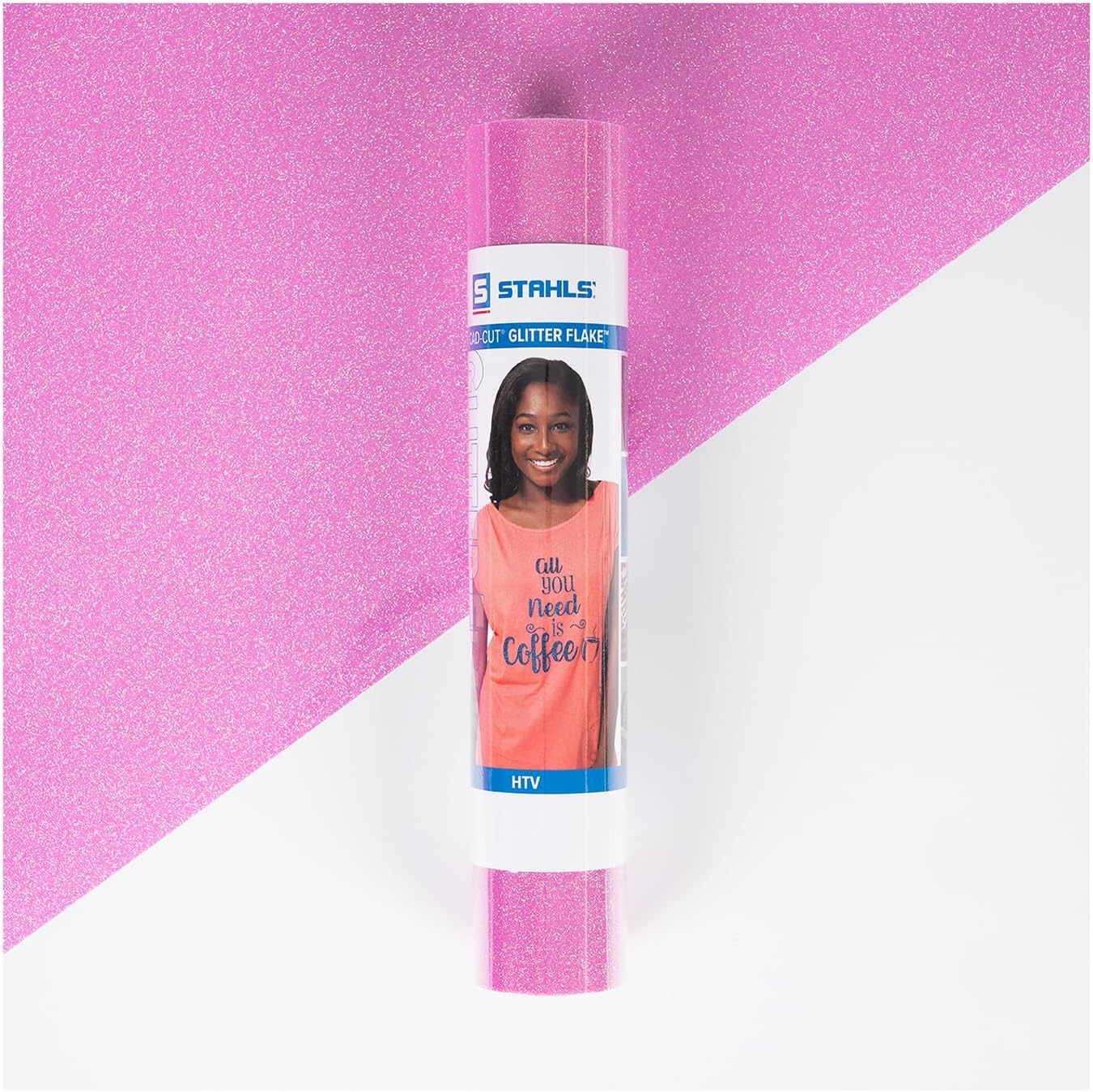Amazon.com: Stahls' HTV Heat Transfer Vinyl CAD-Cut Glitter Flake for ...