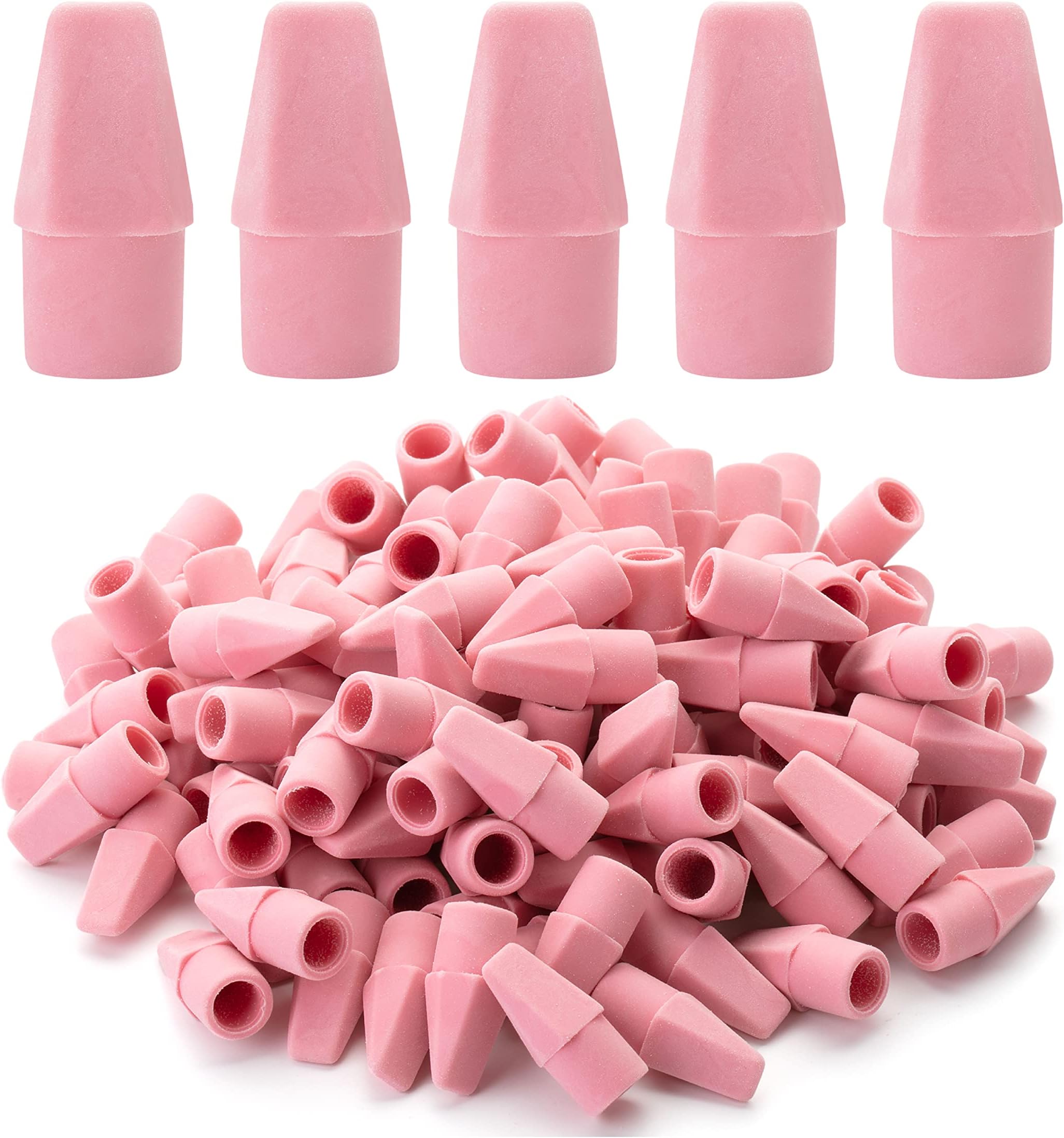 Amazon.com : Staples Cap Erasers, Pack of 12 : Pencil Top Erasers ...